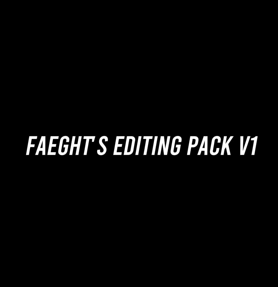 Faeght's editing pack v1 - Payhip