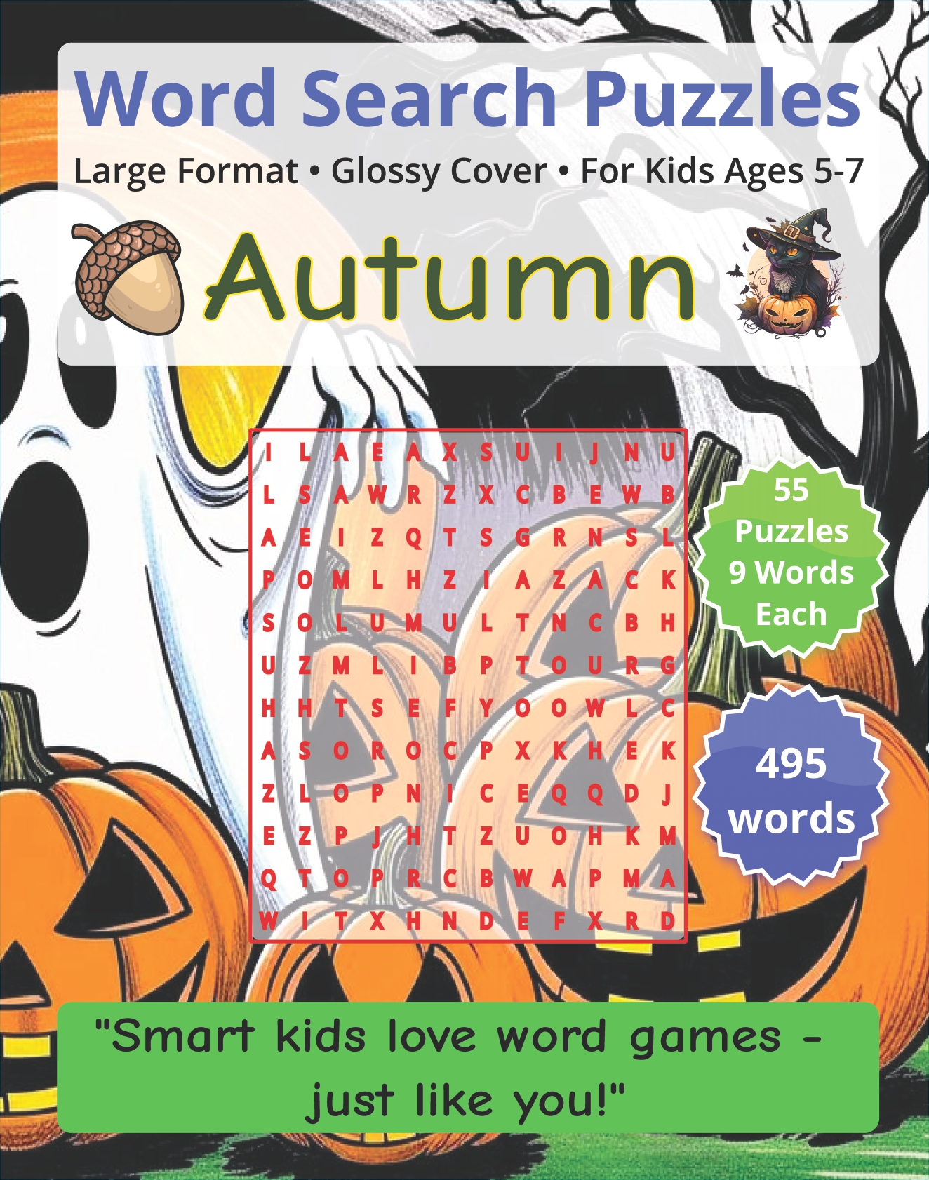 Autumn: Word Search Puzzle for Kids Ages 5-7 - Printable Activity PDF ...