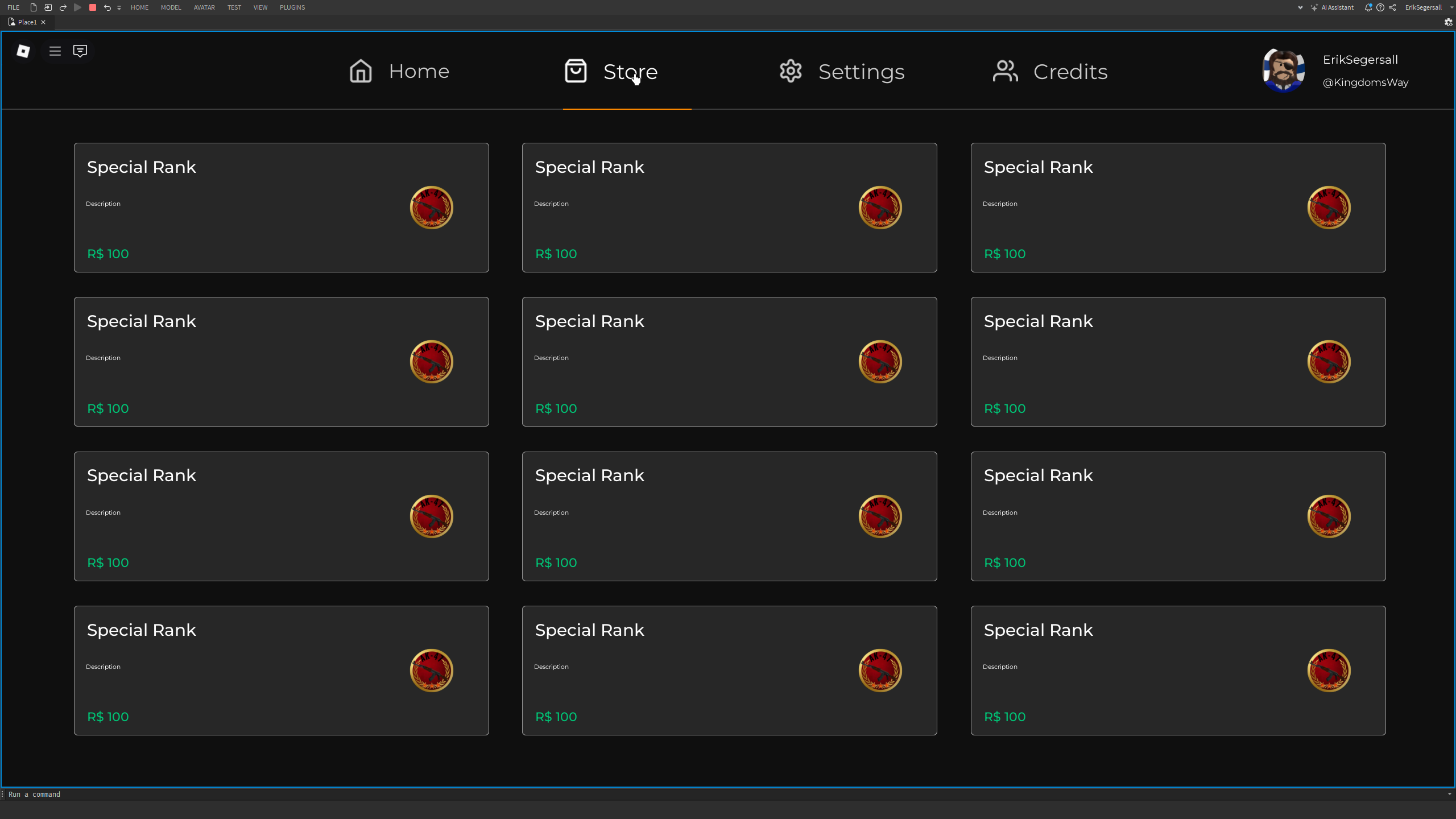 KW Studio Roblox Marketplace - UI Templates & HUDs | Roblox UI