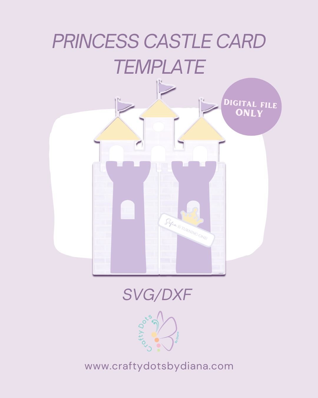 Princess Castle Card Template Invitation - Payhip