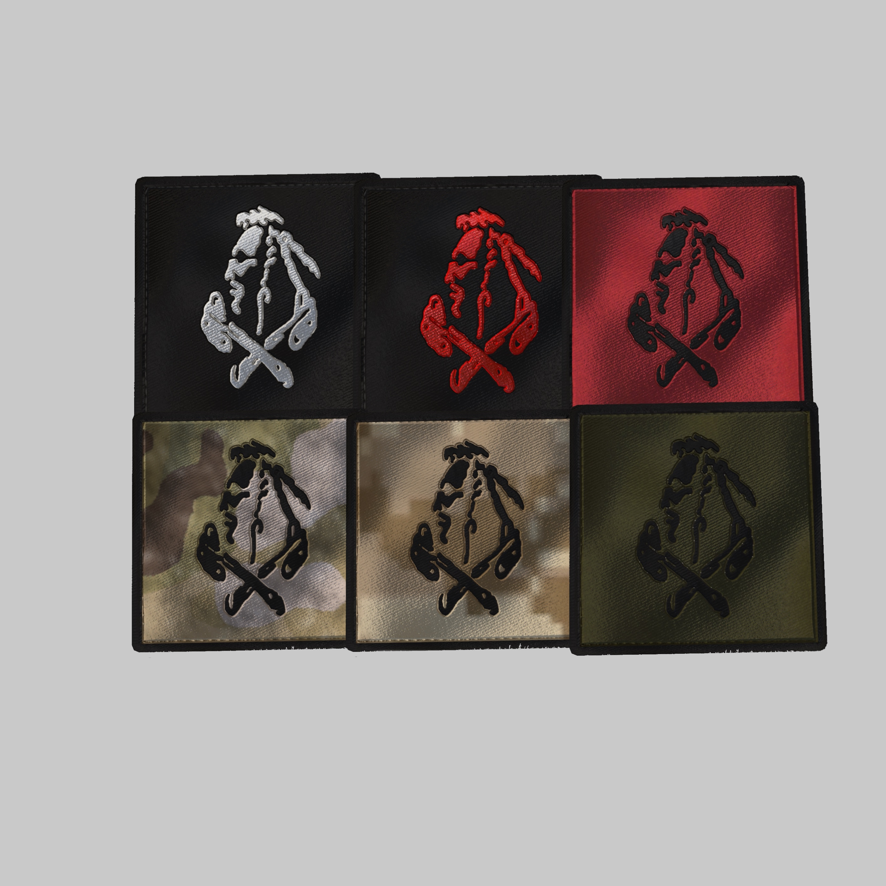 Red squadron patch pack