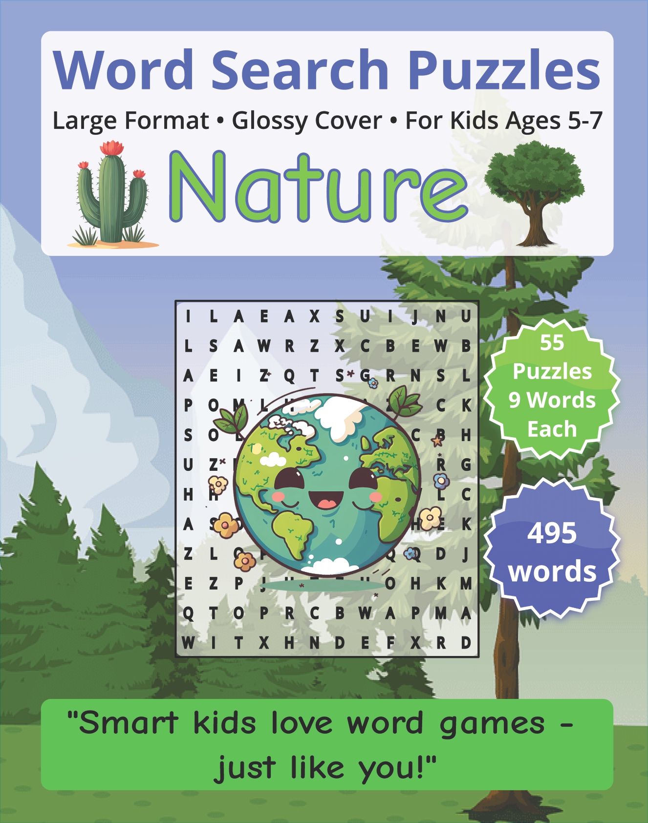 Nature: Word Search Puzzle for Kids Ages 5-7 - Printable Activity PDF ...