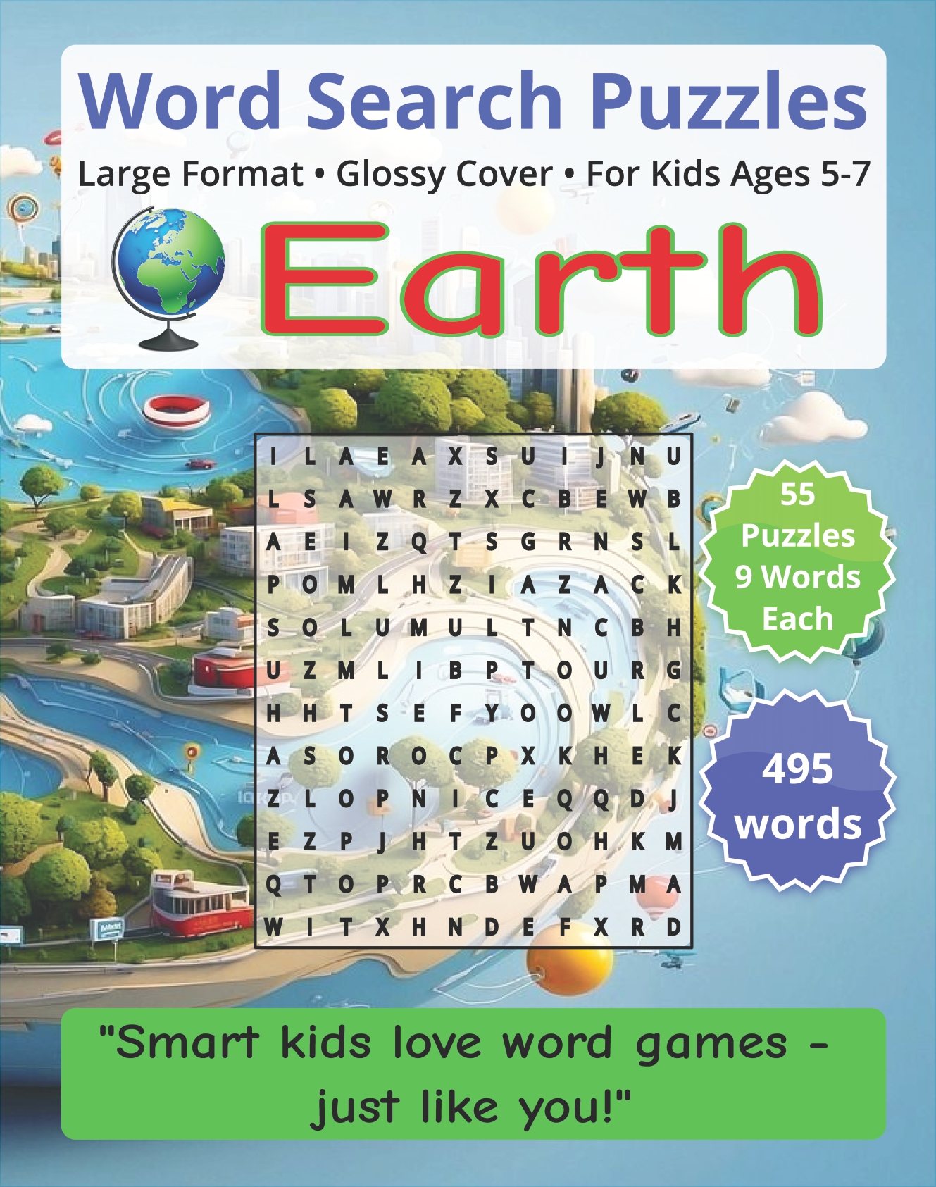 Earth: Word Search Puzzle for Kids Ages 5-7 - Printable Activity PDF ...