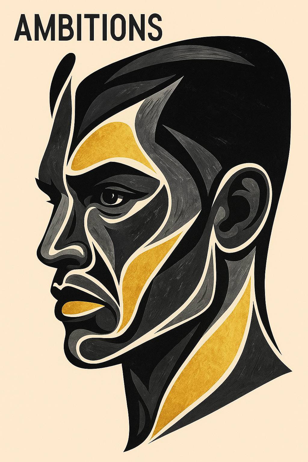 Abstract Modern Male Face - Payhip