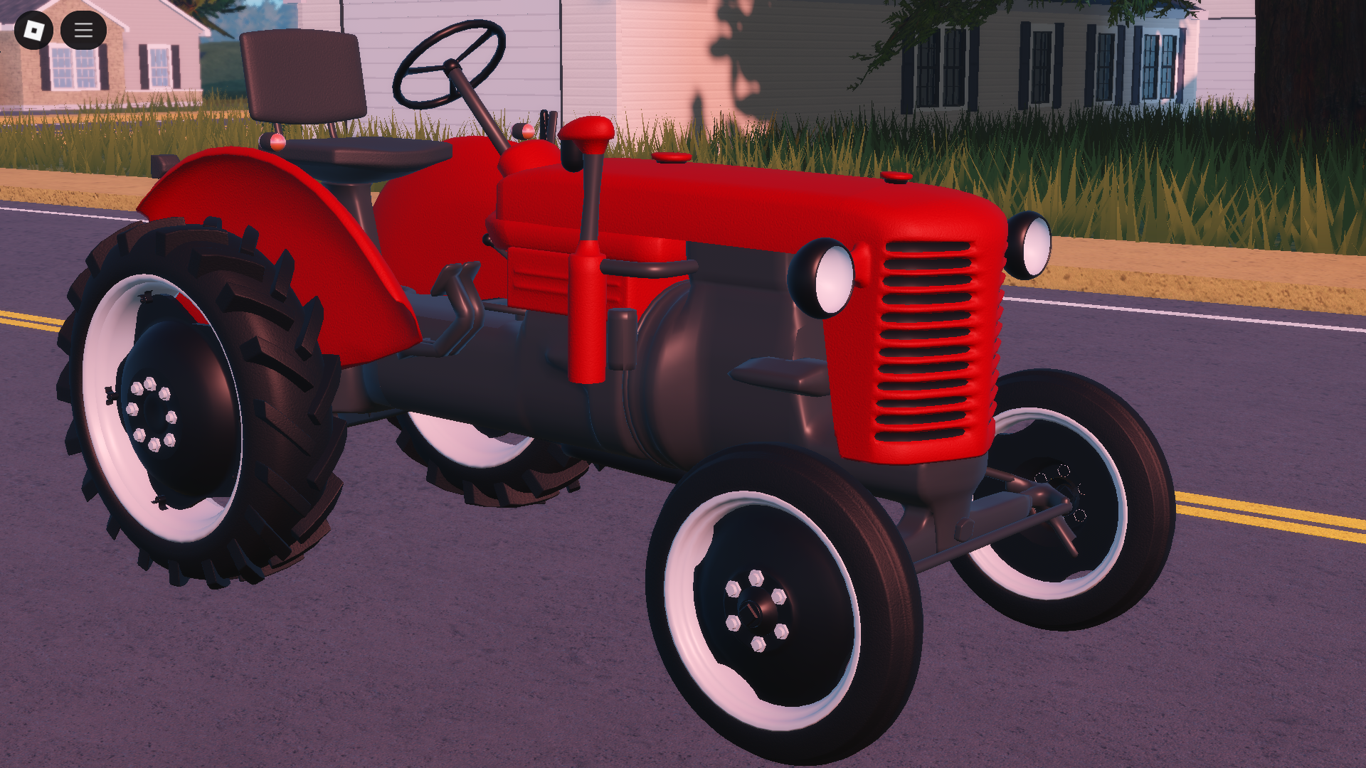 Small Red Tractor – Realistic Drivable Roblox Vehicle