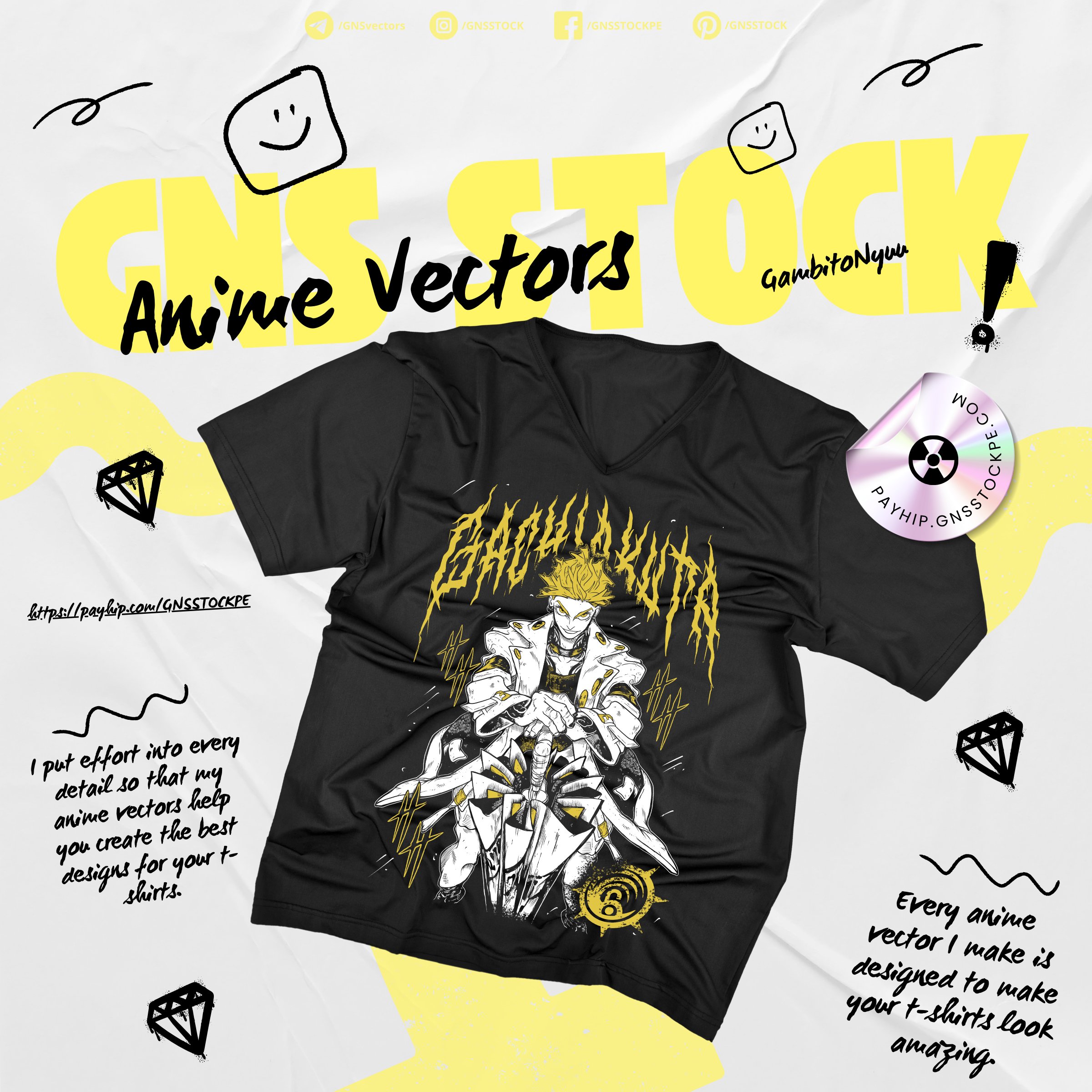 Anime Vector – Enjin | Gachiakuta | Design for DTF, Sublimation, T ...