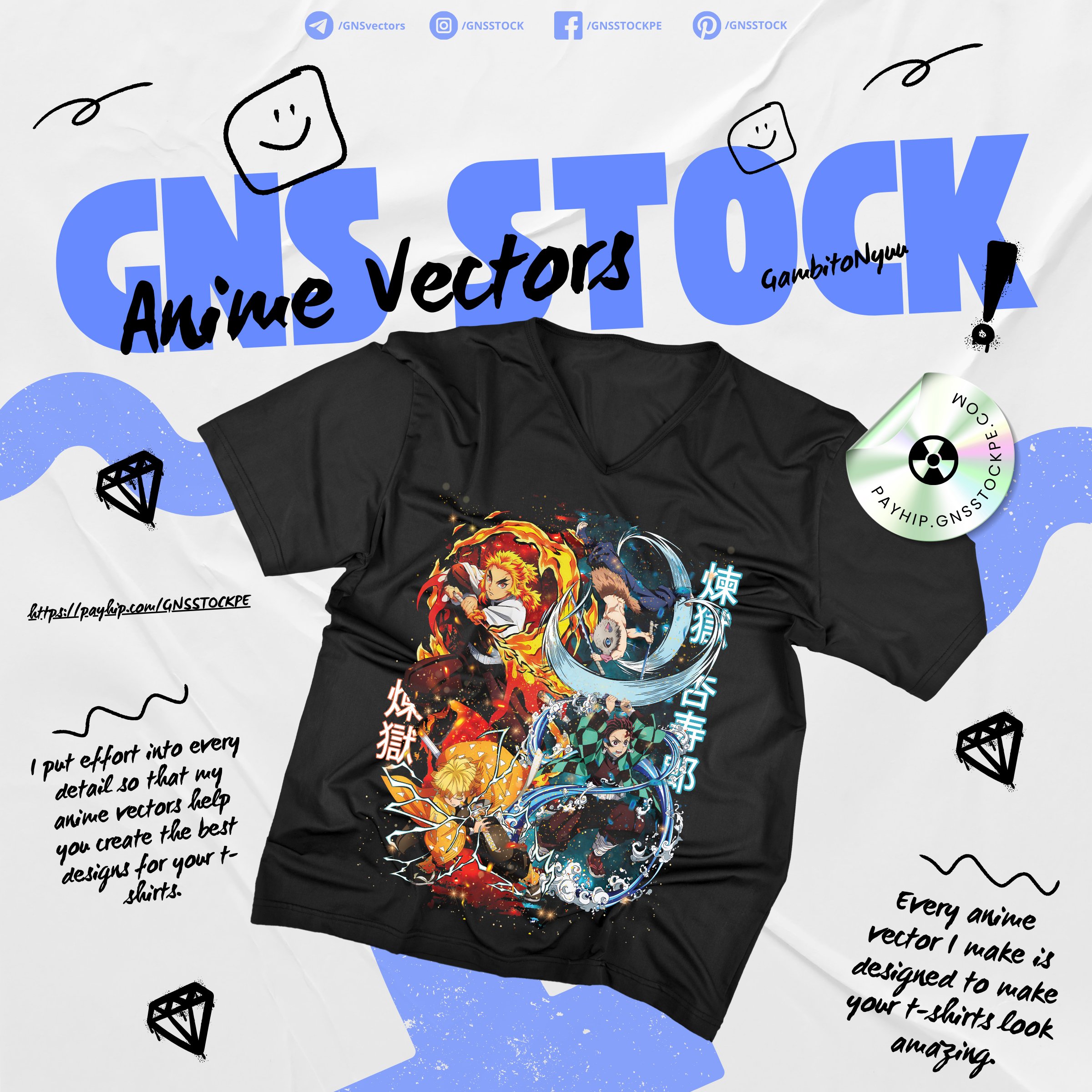 Anime Vector – Demon Slayer: Kimetsu no Yaiba | Design for DTF ...