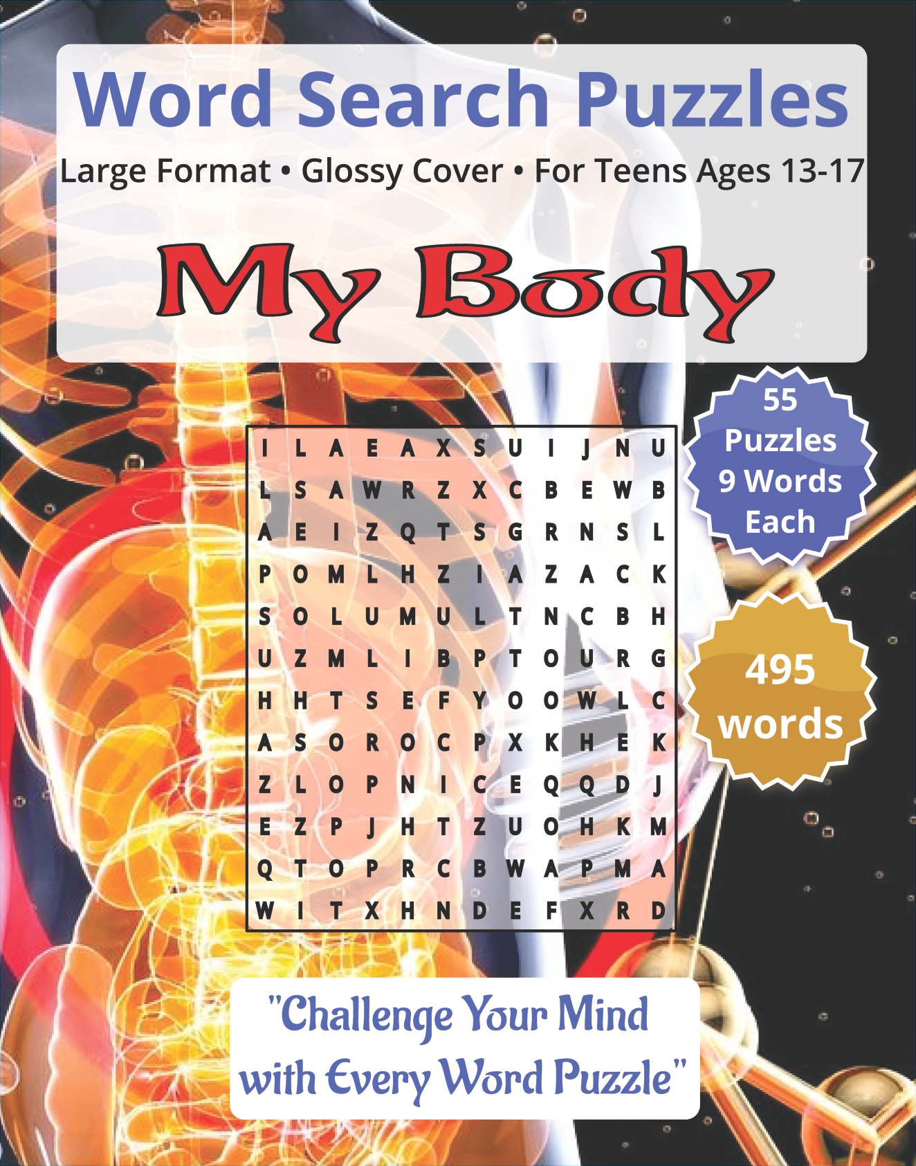 My Body: Word Search Puzzles for Teens Ages 13-17 - Printable Activity ...