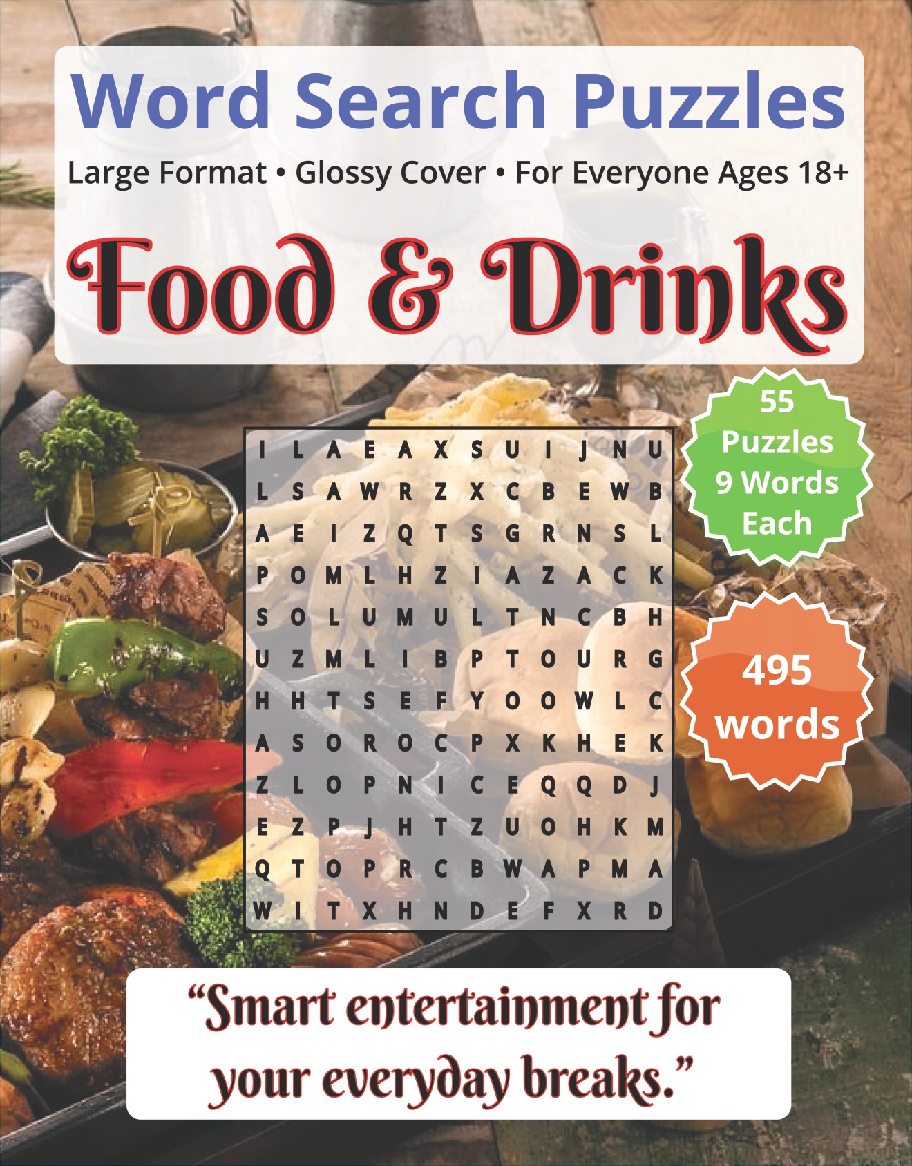 Food and Drinks: Word Search Puzzles for Everyone 18 - Printable ...
