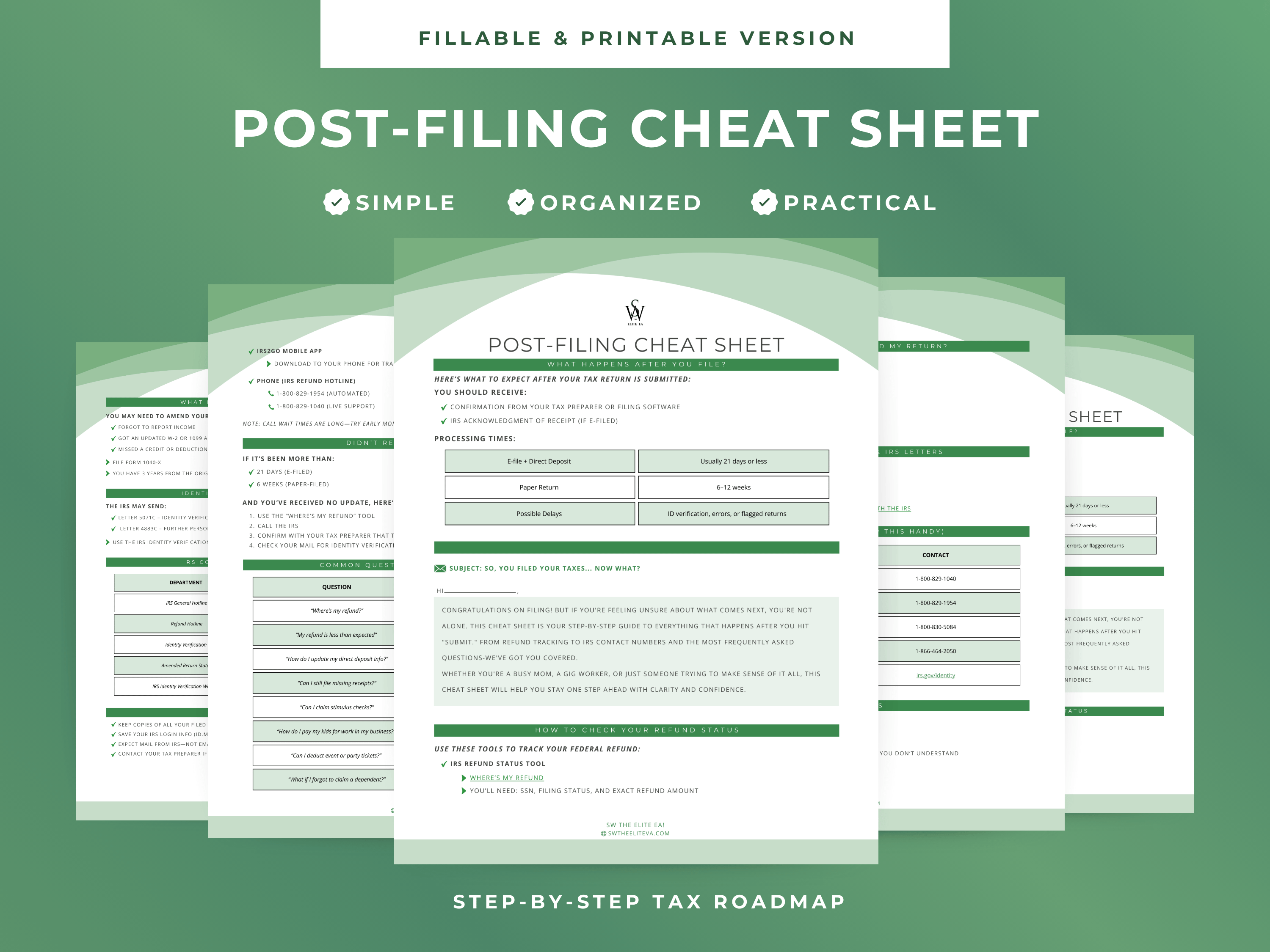 Post-Filing Cheat Sheet - Payhip