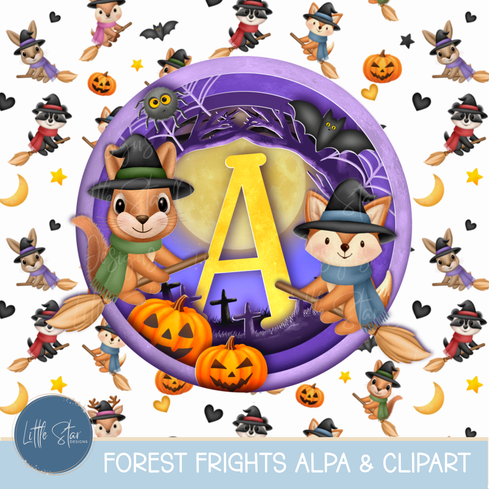 Forest Frights Alpha & Clipart - Payhip
