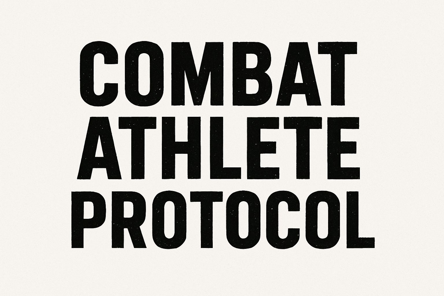 Combat Athlete Protocol - 4x Week - Payhip