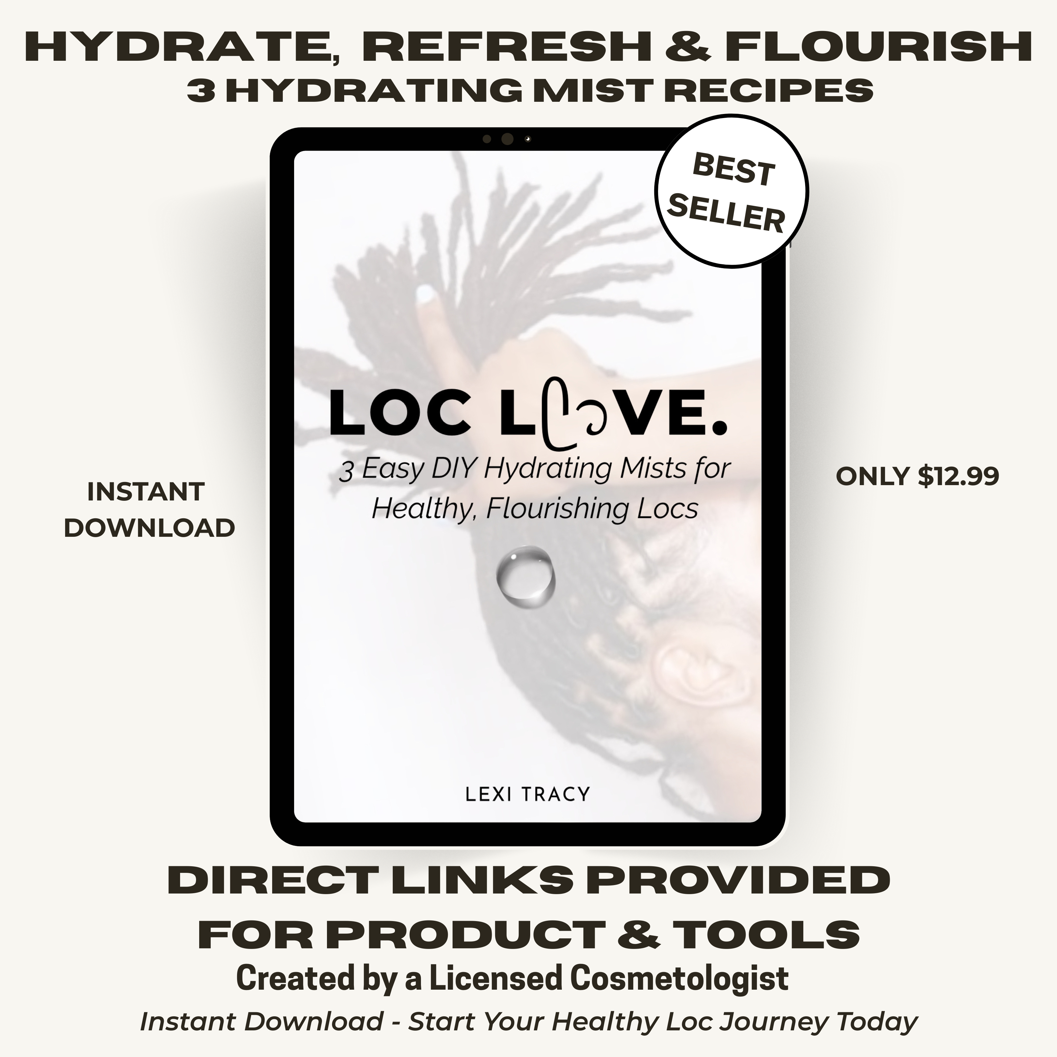 🖤 Loc Love: DIY Hydrating Mist Guide (eBook) - Payhip