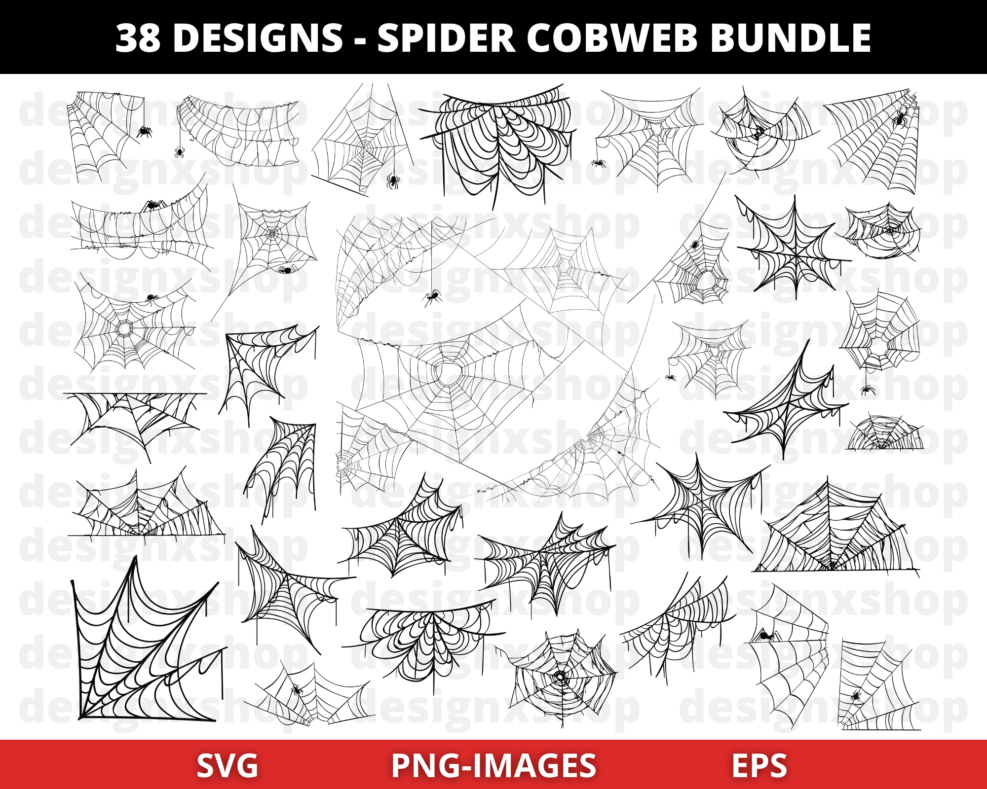 Spider Web SVG Bundle, Cobweb Svg, Spider svg, Halloween svg, Spiderweb ...