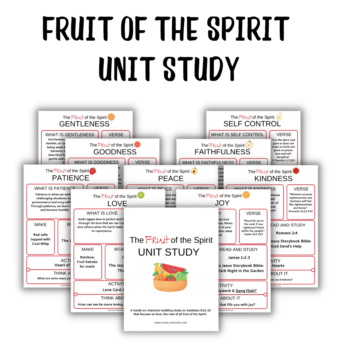 Fruit of the Spirit Unit Study