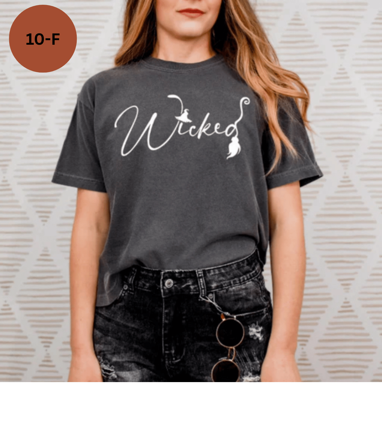 Wicked Graphic Tee – Minimalist Witchy Halloween Shirt - Payhip