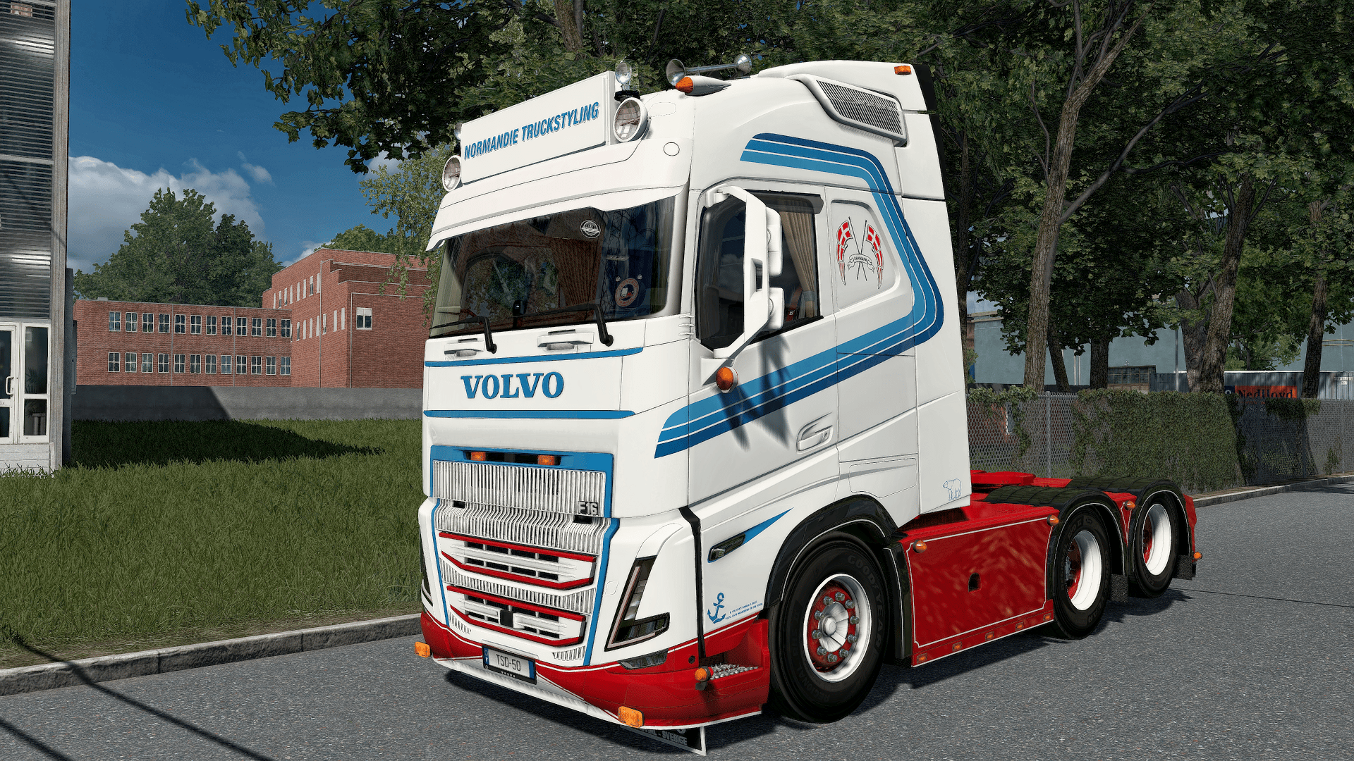 ETS2 Skin Volvo FH5 White & Blue - Payhip