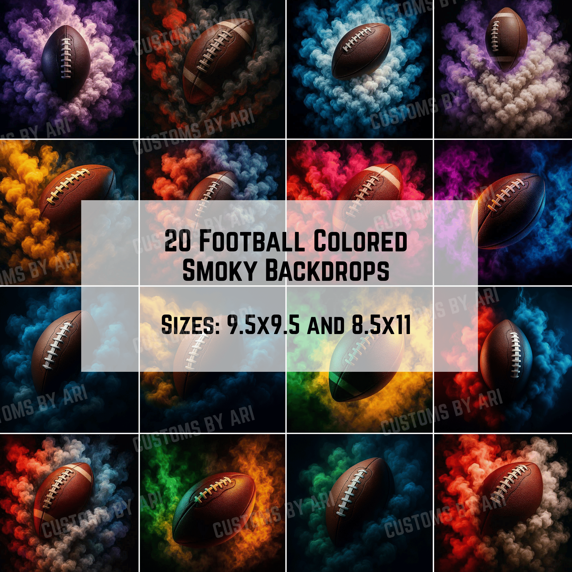 Football Colored Smoke Backdrops - Payhip