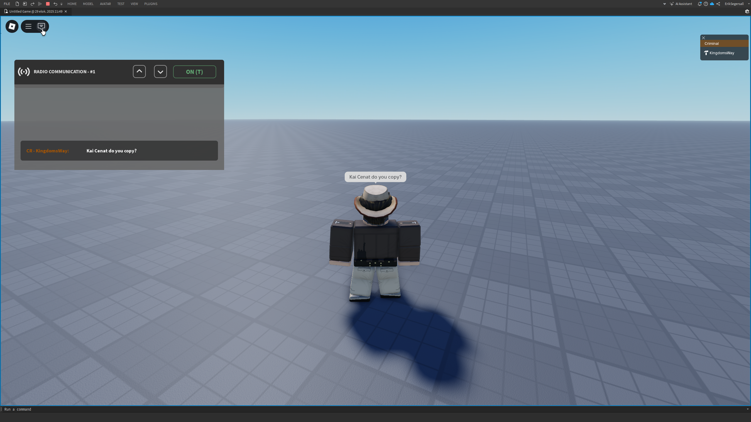 Roblox SCP Radio System – Team Channel Communication