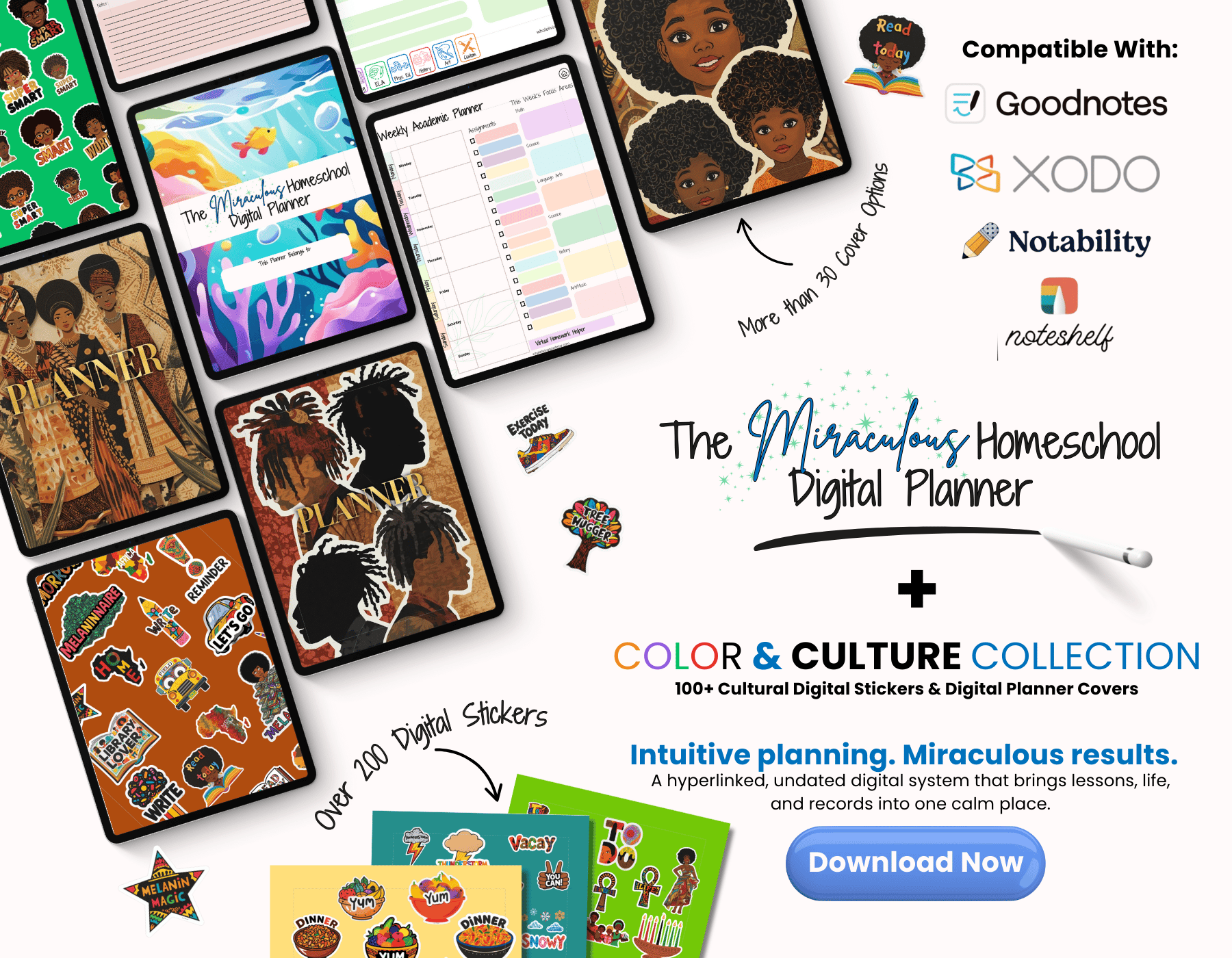 Color & Culture Collection : Digital Stickers and Planner Covers - Payhip