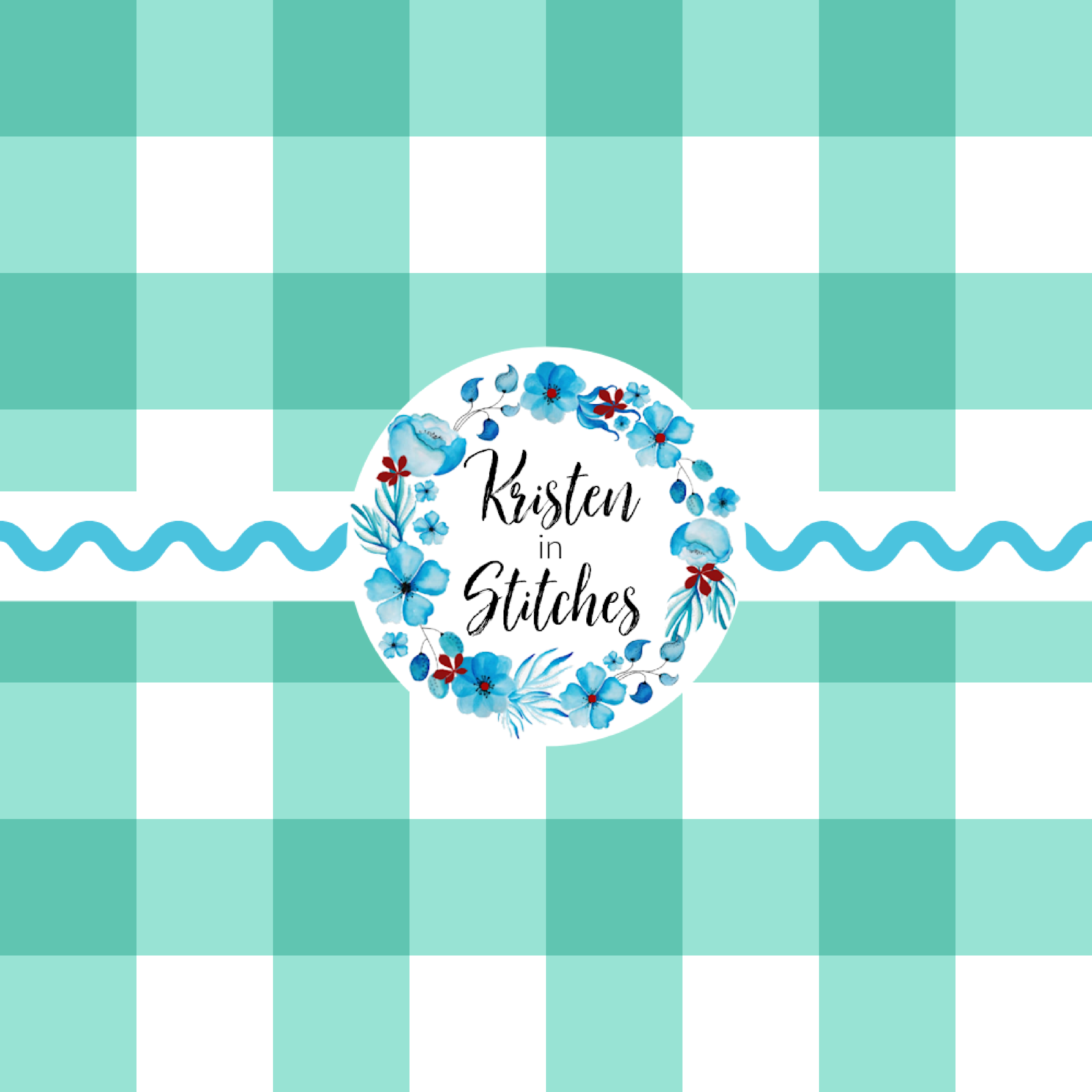 Showgirl Mint Gingham Coordinate Seamless Pattern - Payhip
