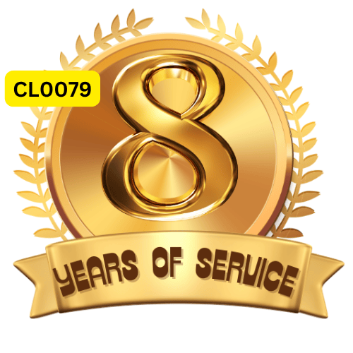 8 years of service emblem to elevate award Certificate template ...
