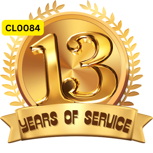 13 years of service emblem to elevate award Certificate template ...