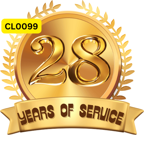 28 years of service emblem to elevate award Certificate template ...
