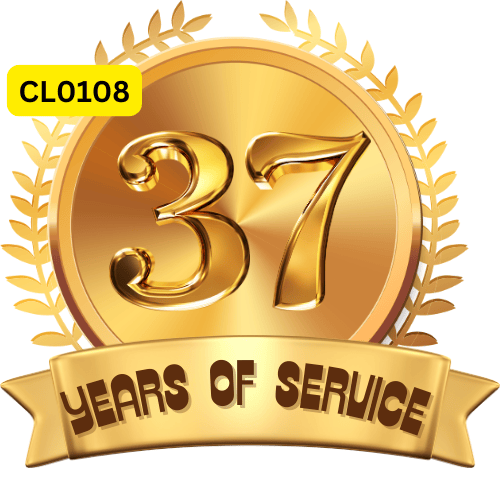 37 years of service emblem to elevate award Certificate template ...