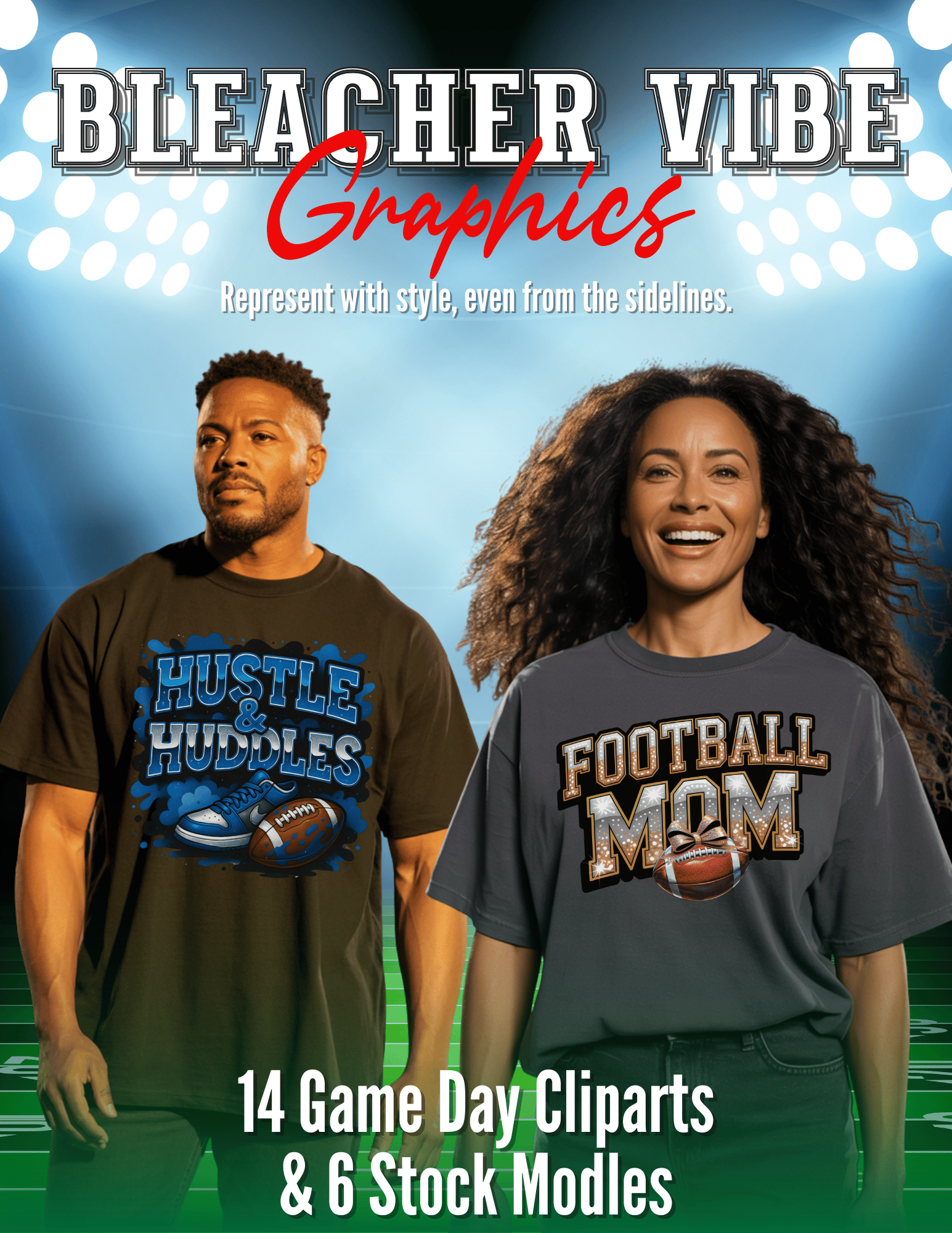 Bleacher Vibe Graphics- Transparent Clipart & 6 Stock Models - Payhip