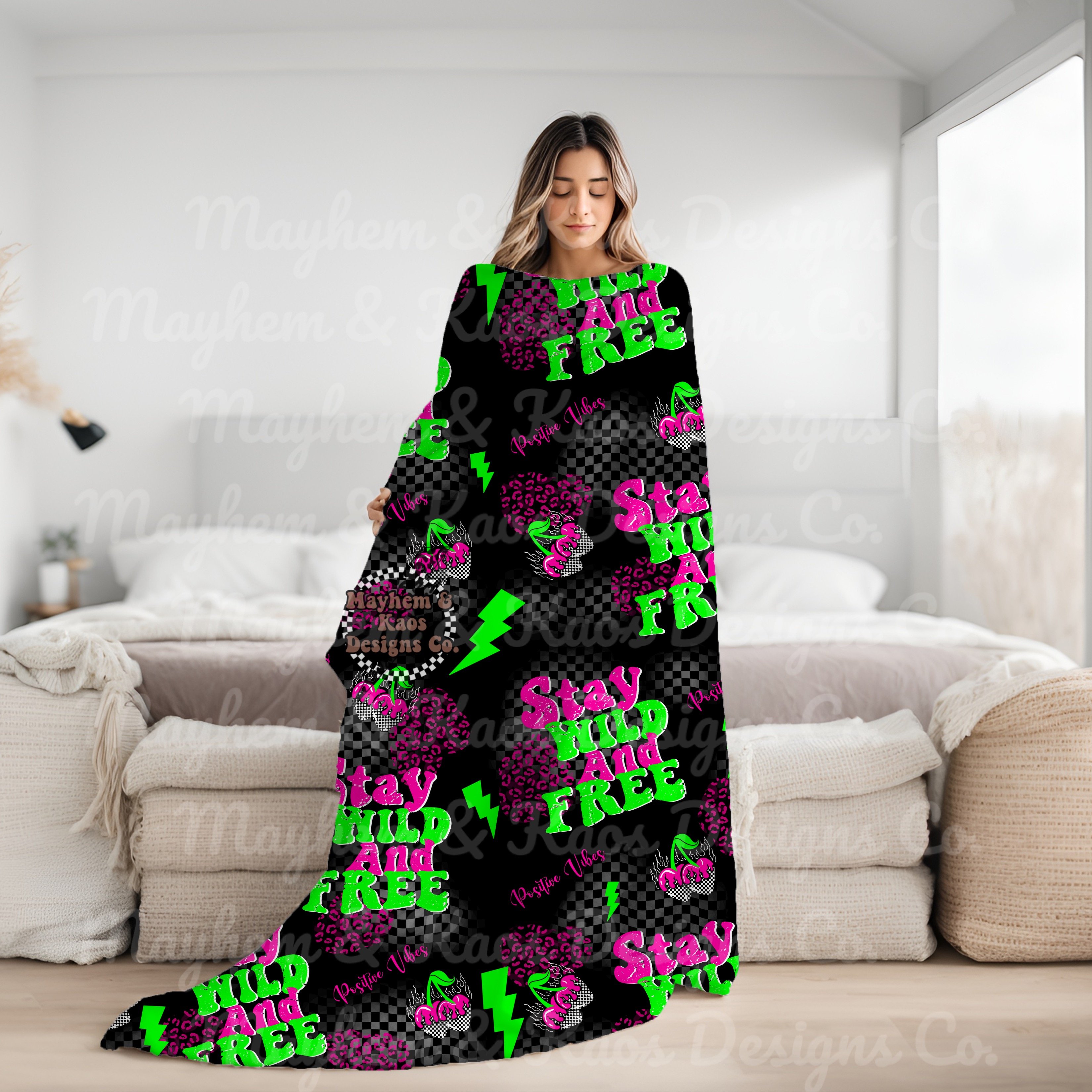 Stay wild and free neon seamless - Payhip