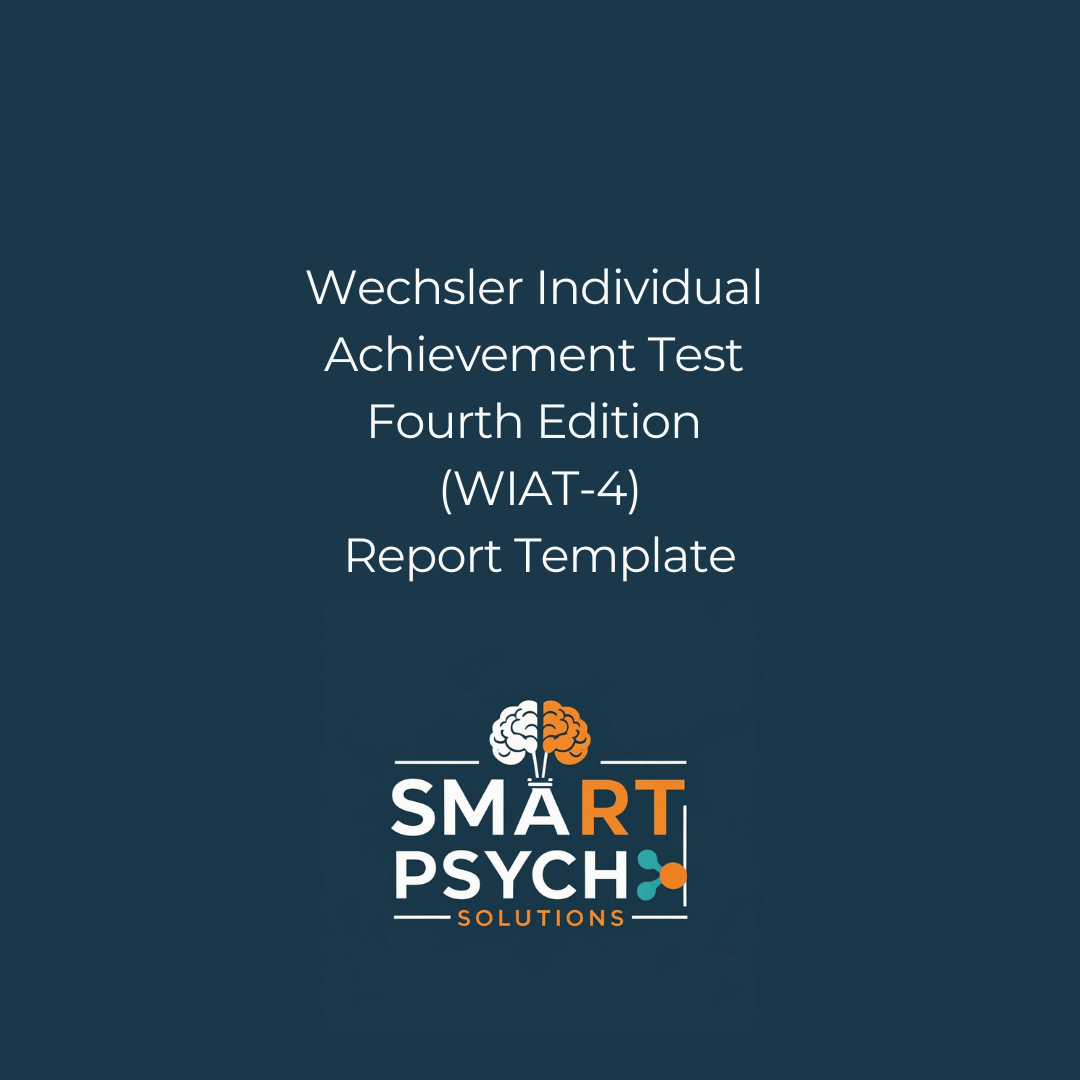Wechsler Individual Achievement Test - Fourth Edition (WIAT-4) report ...