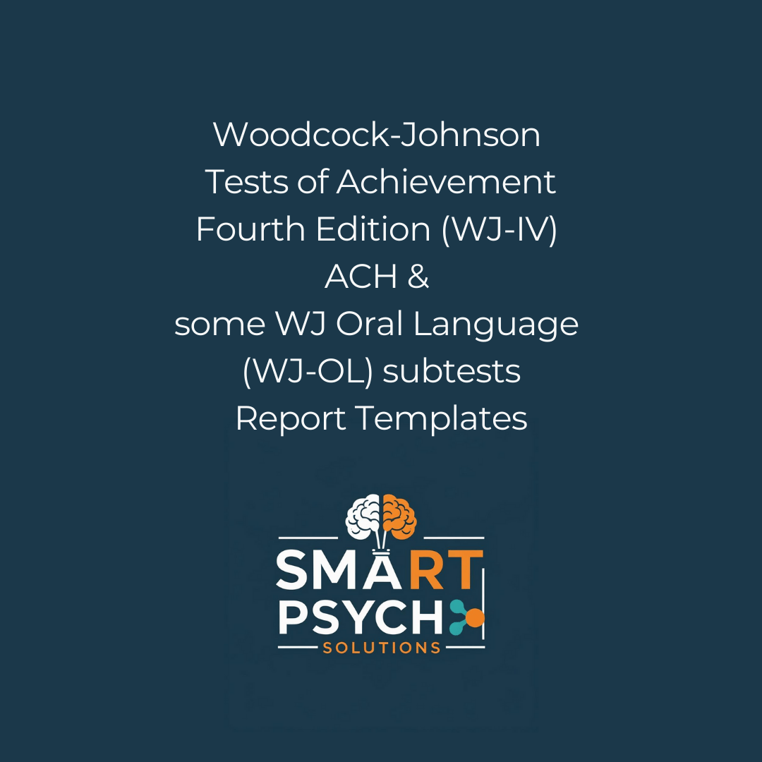 Woodcock-Johnson Tests of Achievement - Fourth Edition (WJ-IV) ACH ...