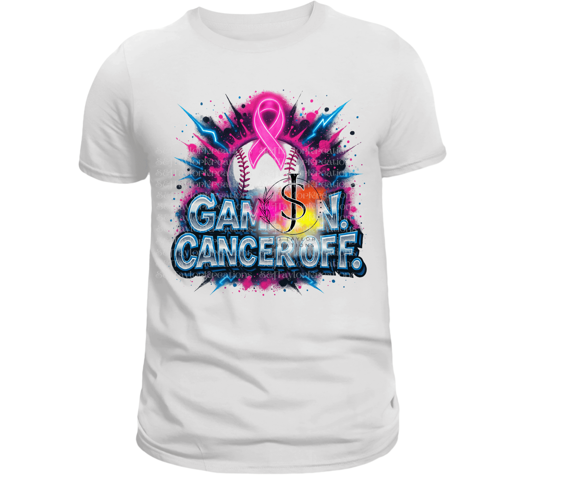 Game on Cancer off (Baseball )PNG - Payhip