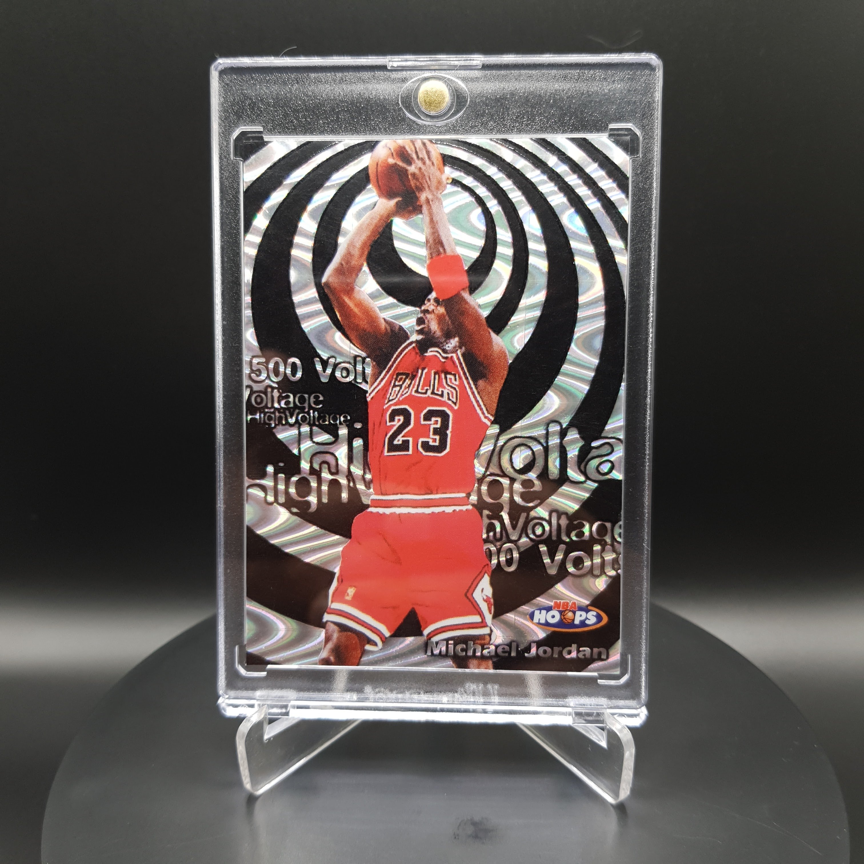 Custom NBA Card! 1997-98 Hoops High Voltage 500 Volts #14HV - Michael ...