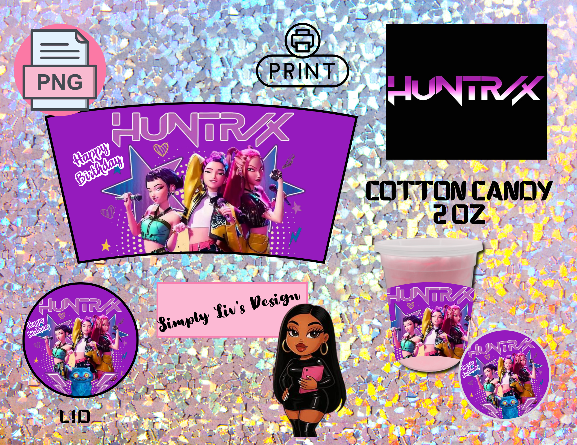 Huntrix cotton candy 2 oz - Payhip