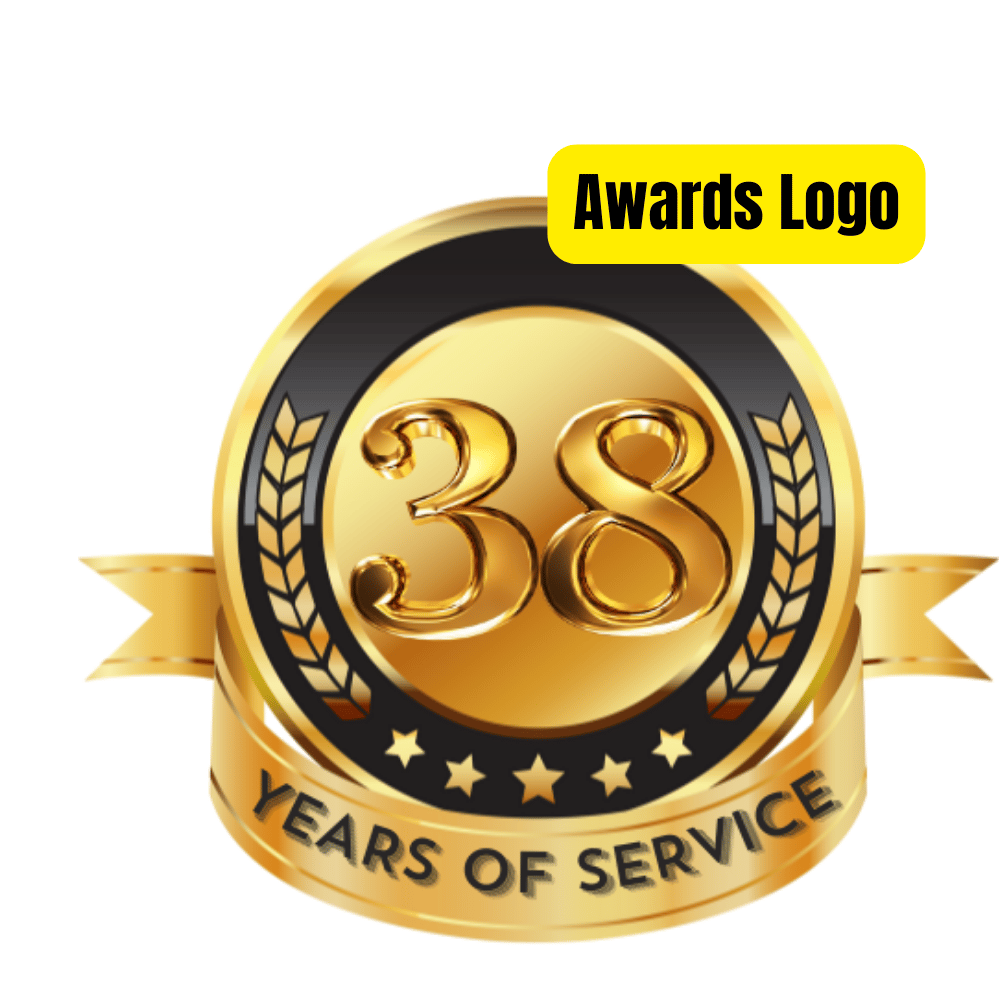 38 year of service emblem to elevate award Certificate template ...
