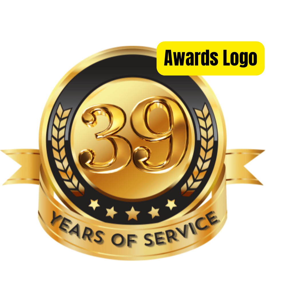 39 year of service emblem to elevate award Certificate template ...
