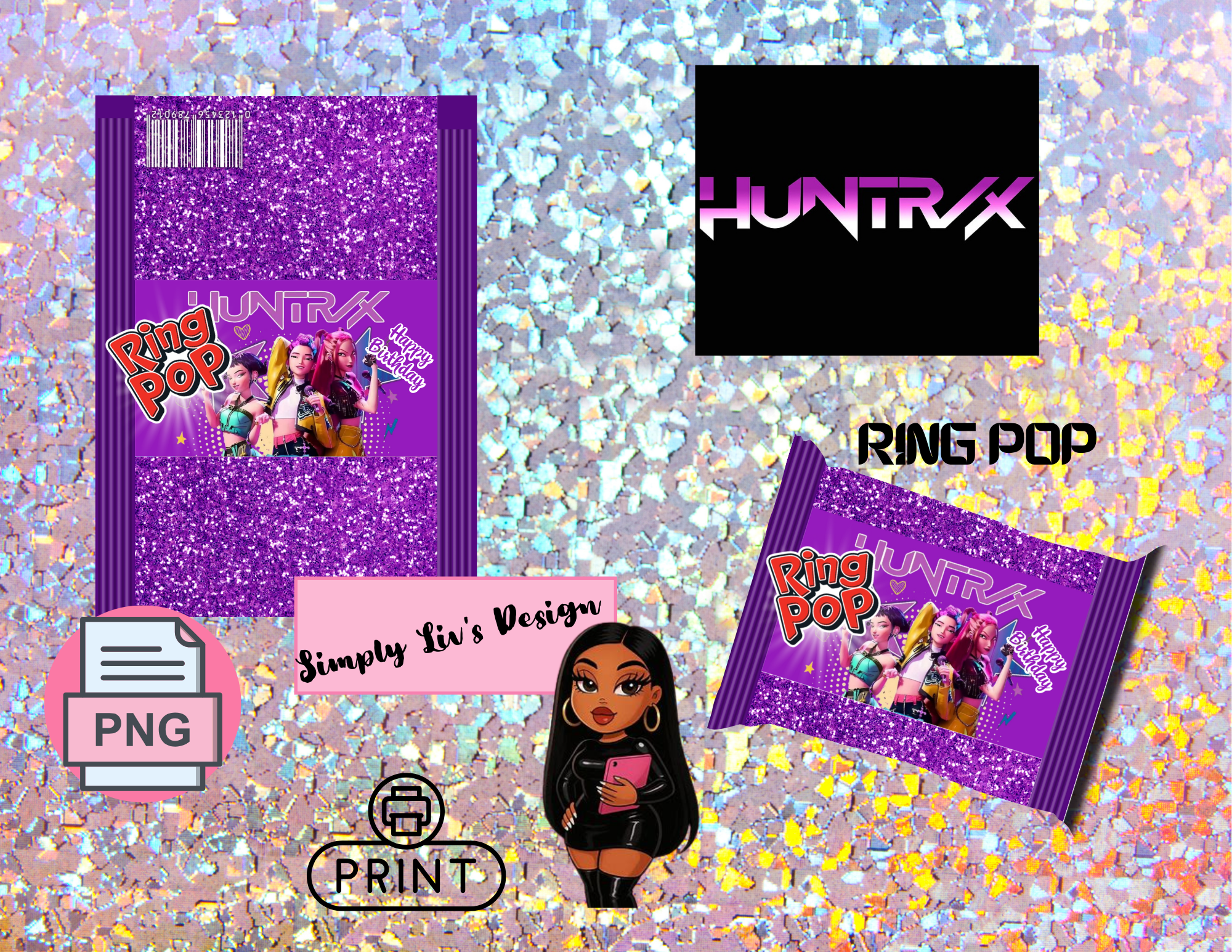 Huntrix ringpop - Payhip