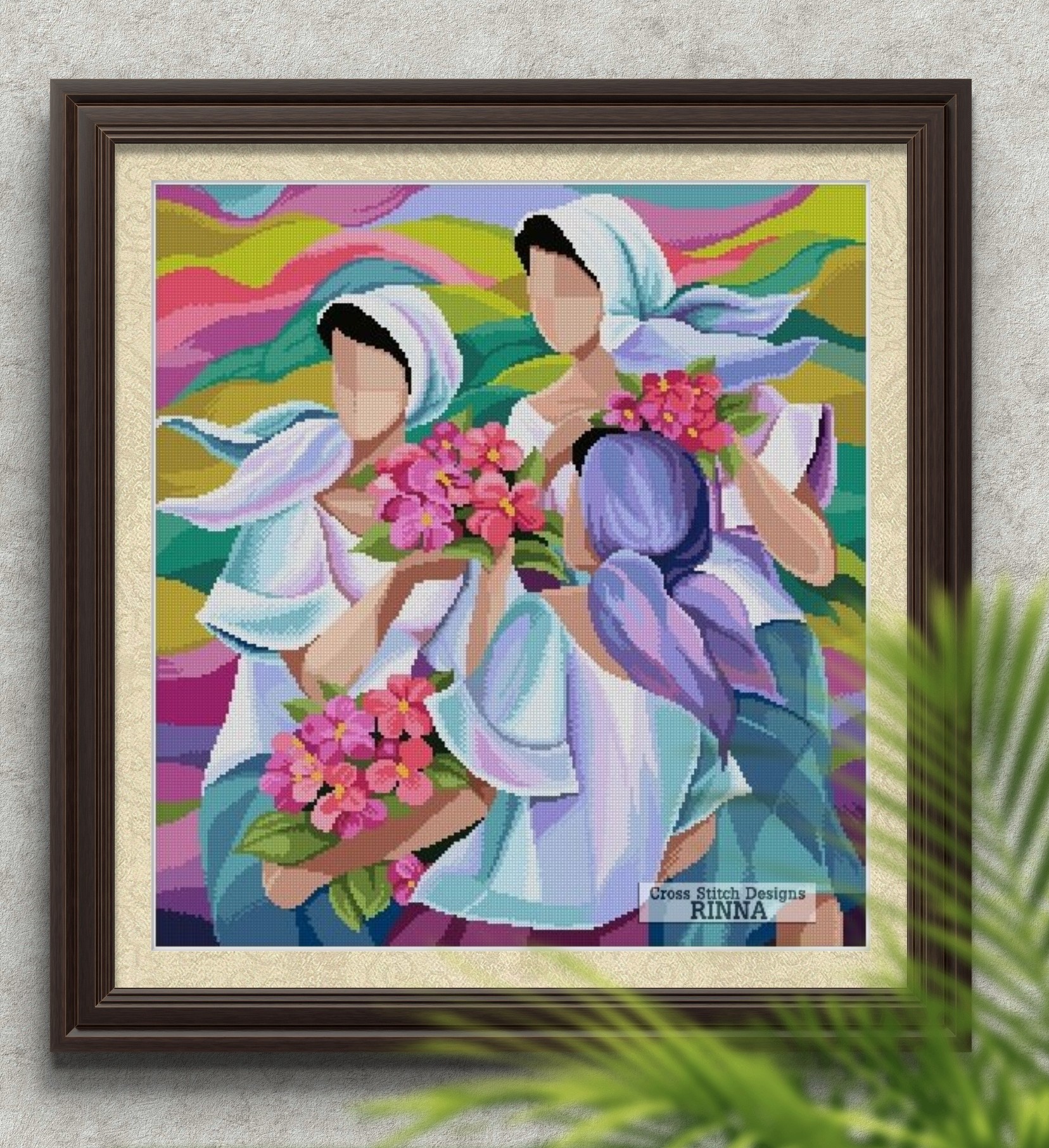 Filipino Art Ladies Petals of Spring -Filipino Art Cross Stitch PDF ...
