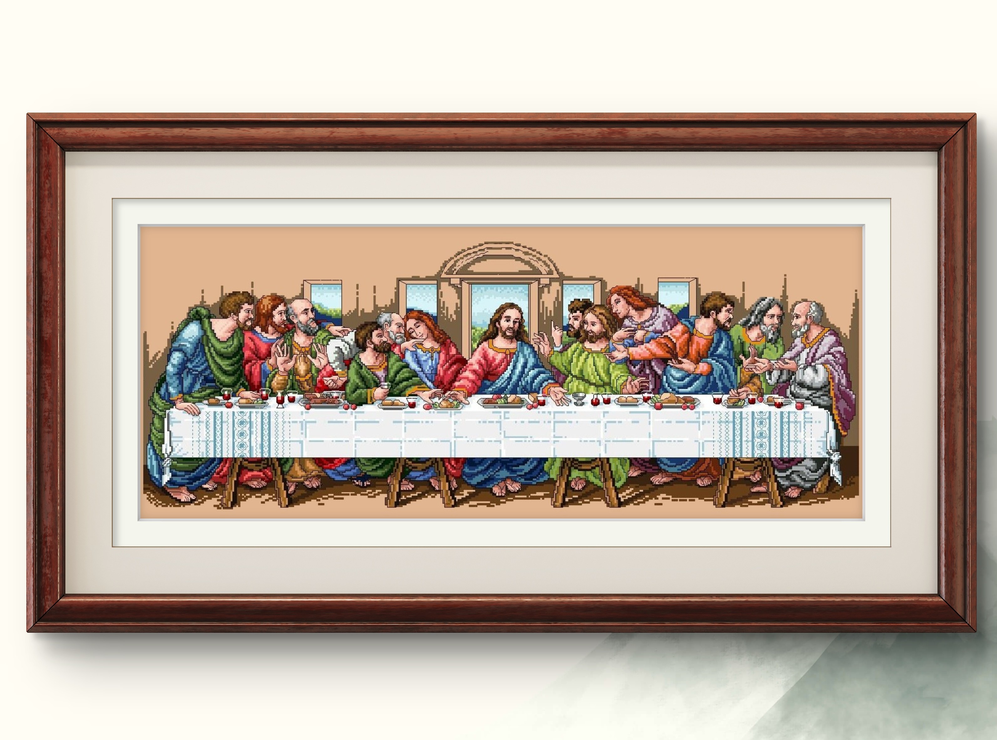 Religious Design The Last Supper LA - Cross Stitch Pattern PDF ...