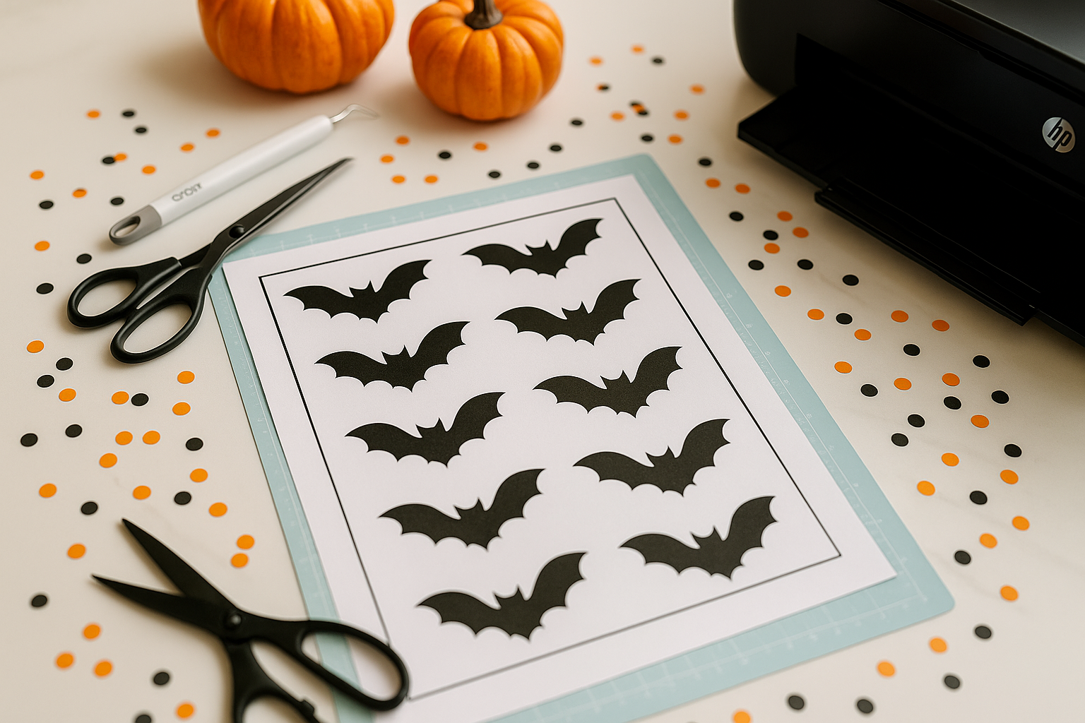 DIY Bat Decor: Free SVG cut file 10 Spooky Halloween Cricut Ideas