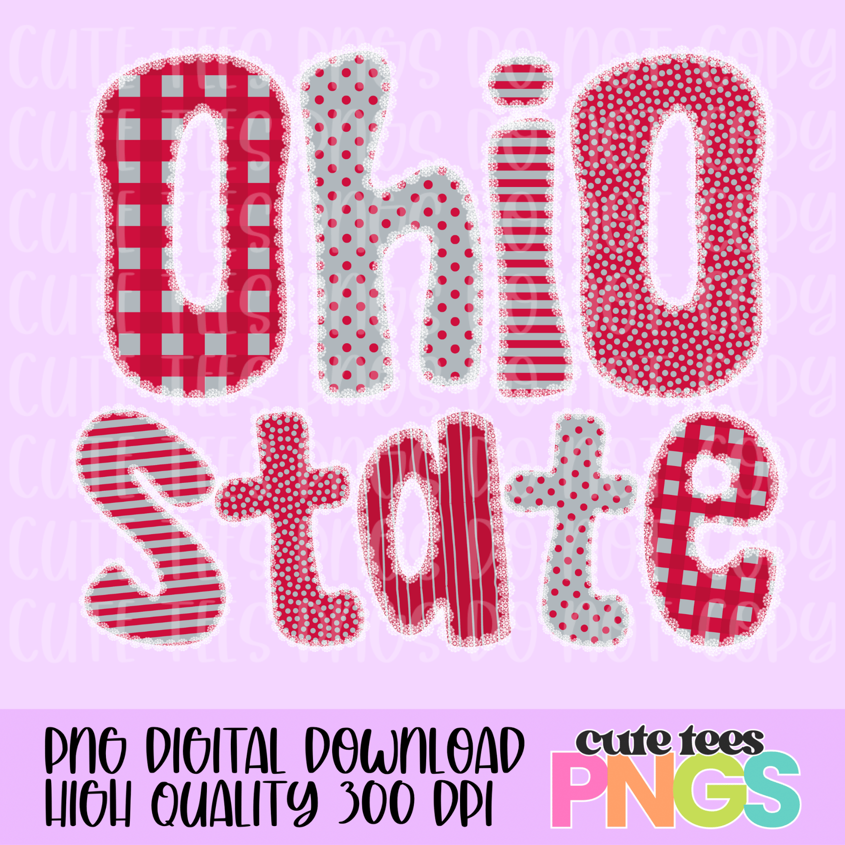 Ohio State Lace Font Png - Payhip