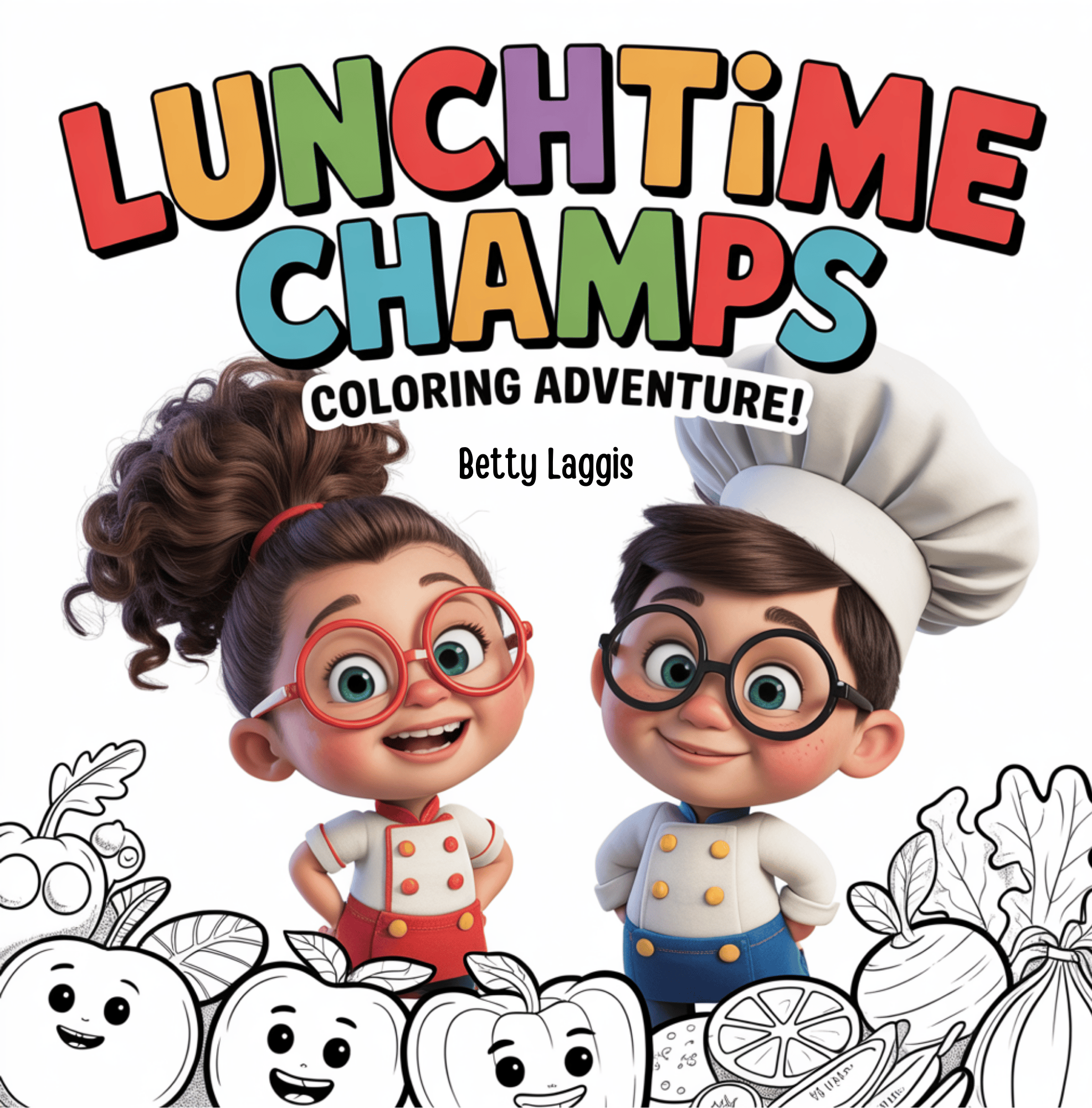 Lunchtime Champs Coloring Adventure: Encourages creativity and healthy ...