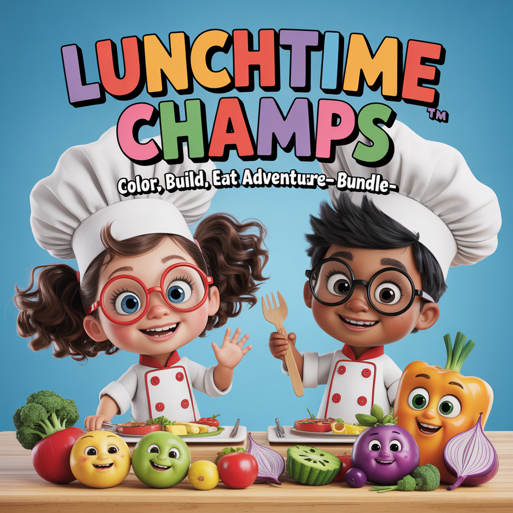 Lunchtime Champs: Color, Build, Eat Adventure-BUNDLE- - Payhip