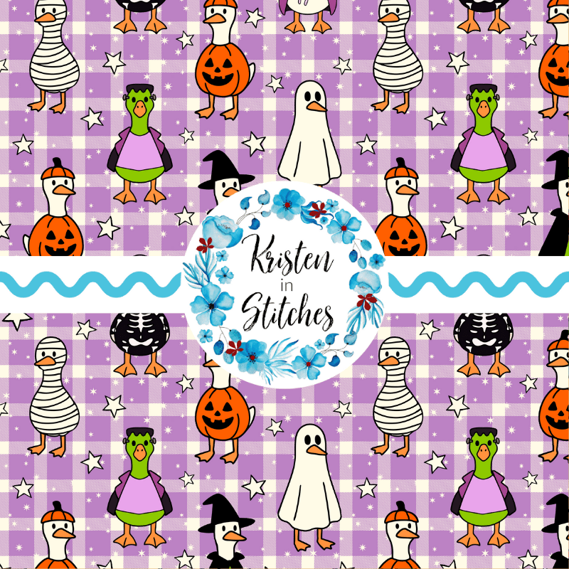 Silly Goose Halloween Costumes Seamless Pattern - Payhip