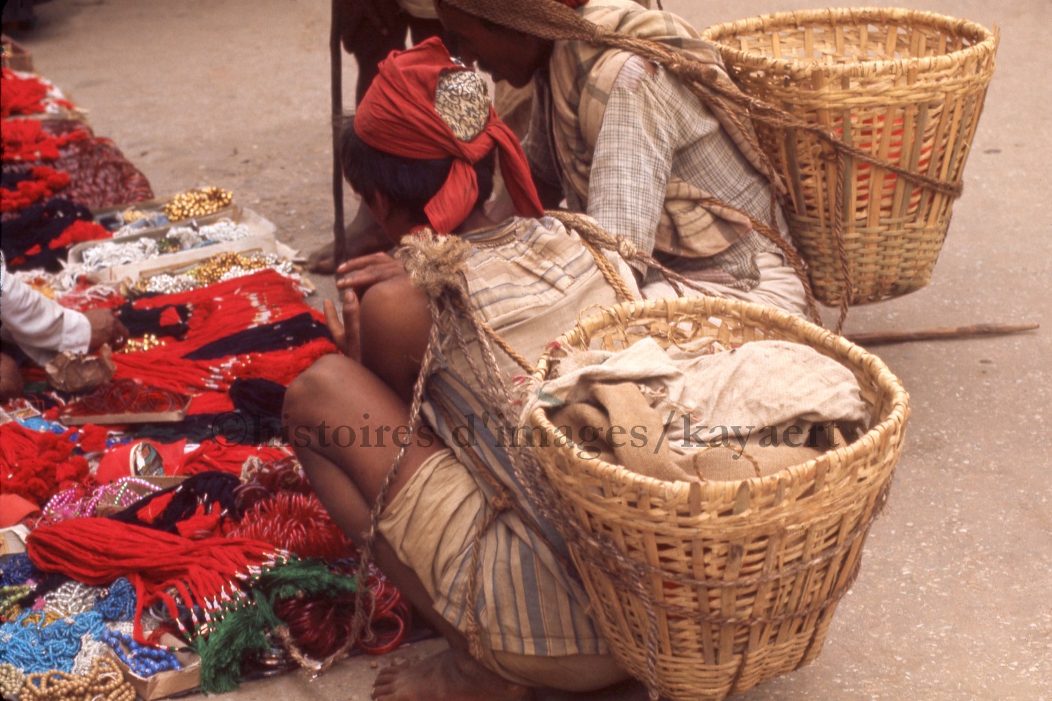 Color Photograph of an Indian Market Scene – 1969 - Payhip