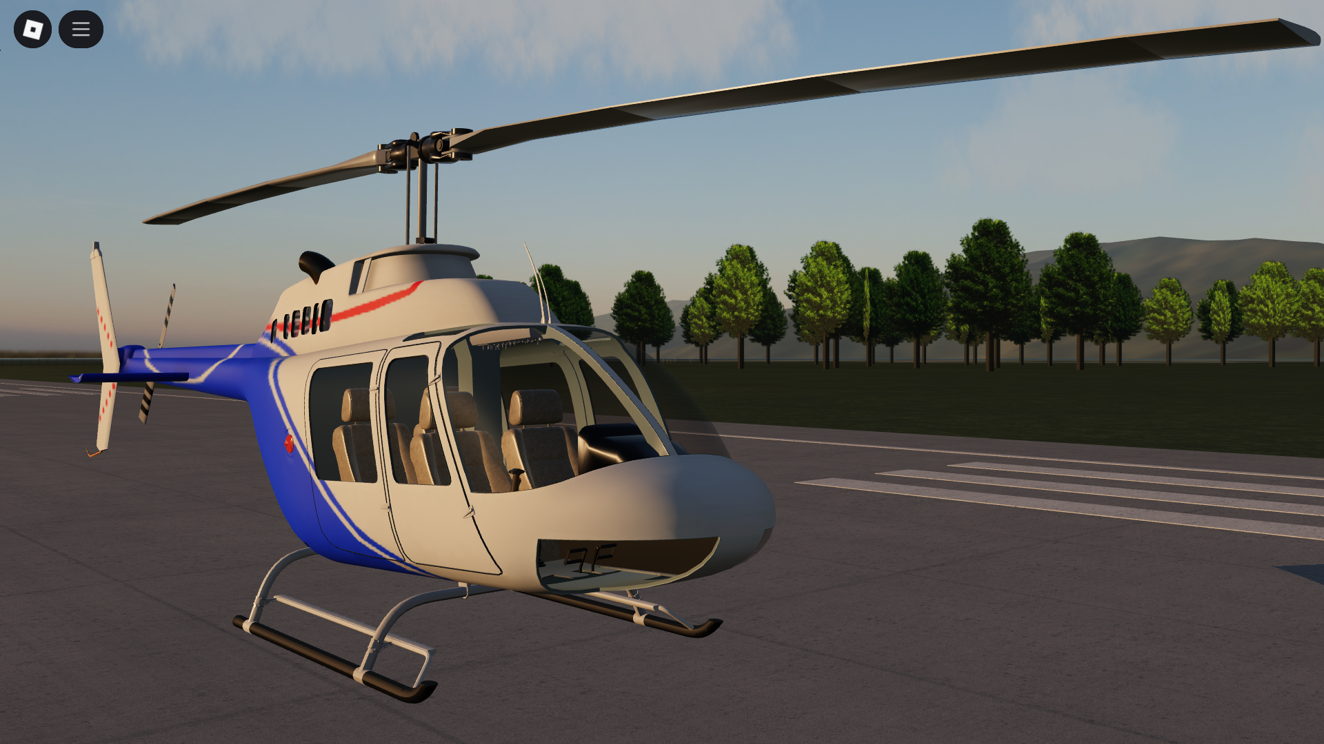Bell 206 Jet Ranger – Roblox Helicopter Model Asset