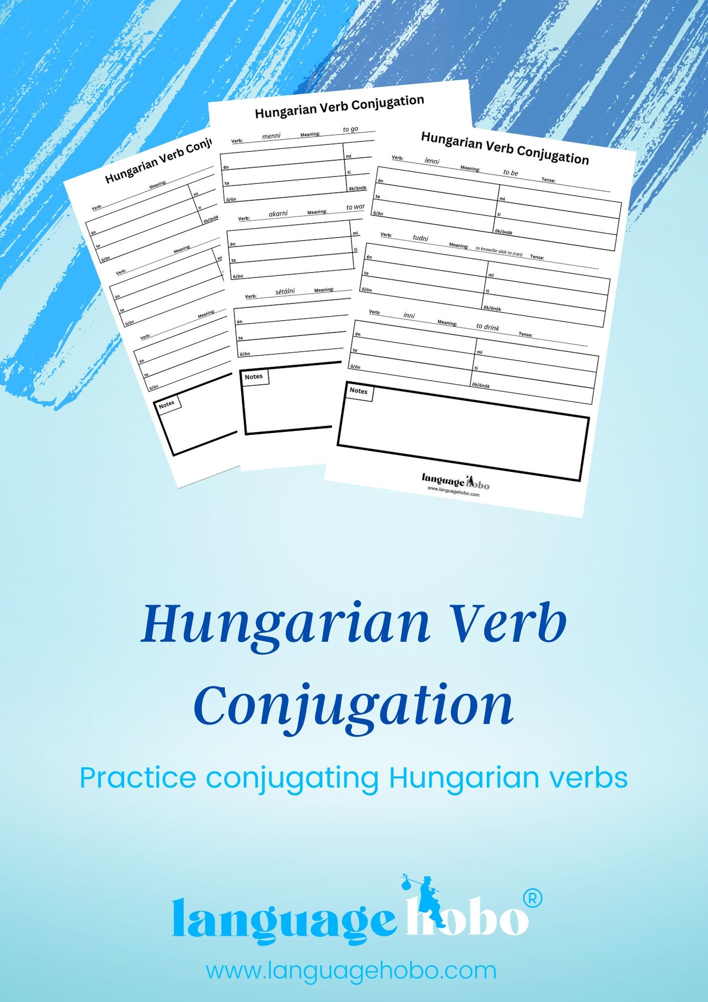 Hungarian Verb Conjugation Practice Worksheets [PDF Download] - Payhip