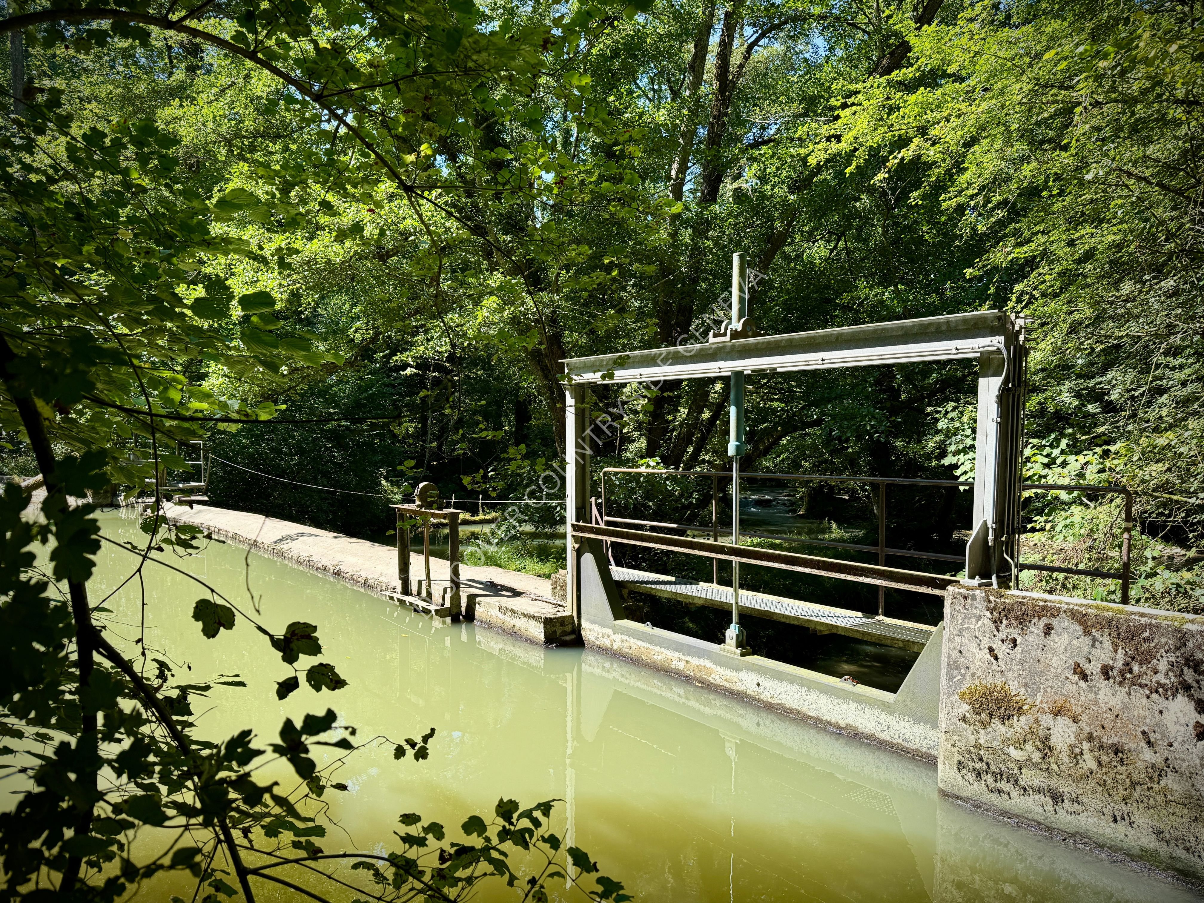 Versoix Canal Gate River Water